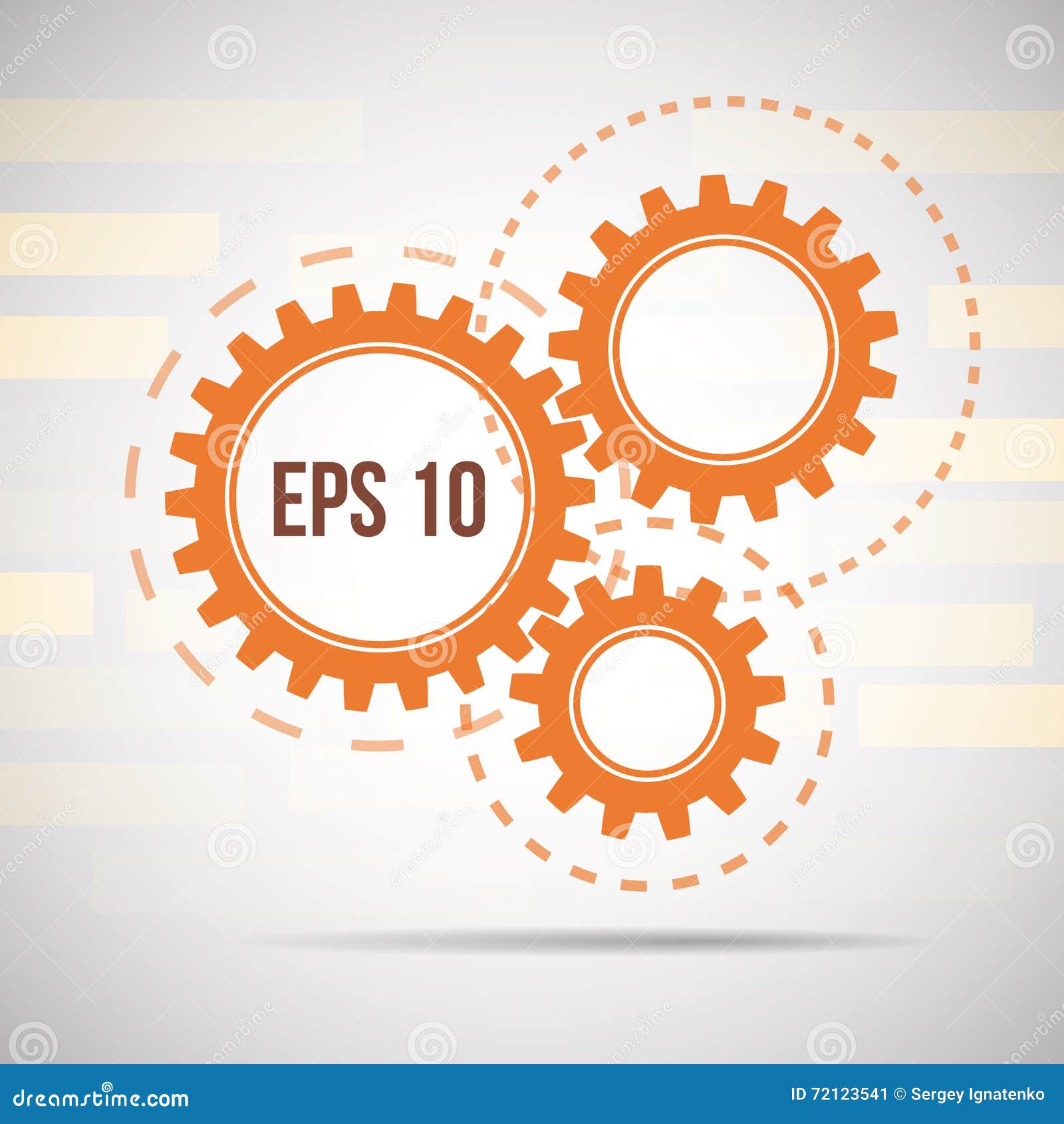 Abstract Orange Gears Background Stock Vector - Illustration of ...