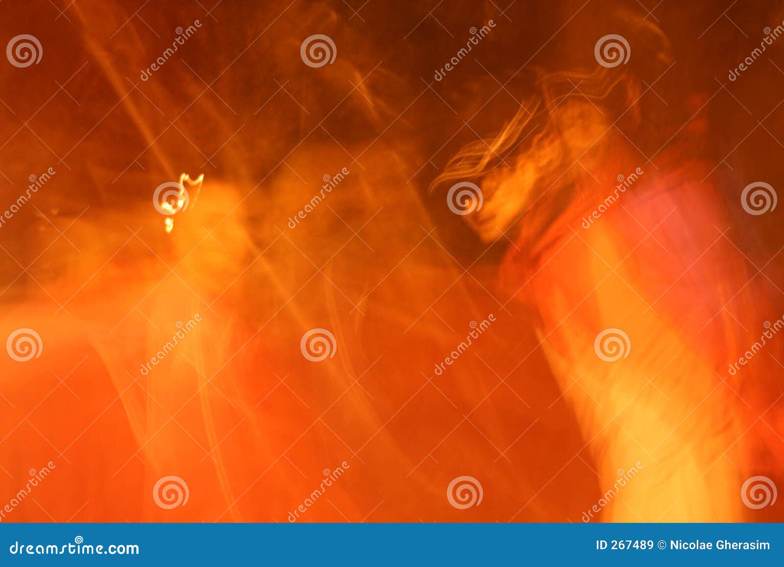 Abstract orange ghosts stock image. Image of glow, airy - 267489