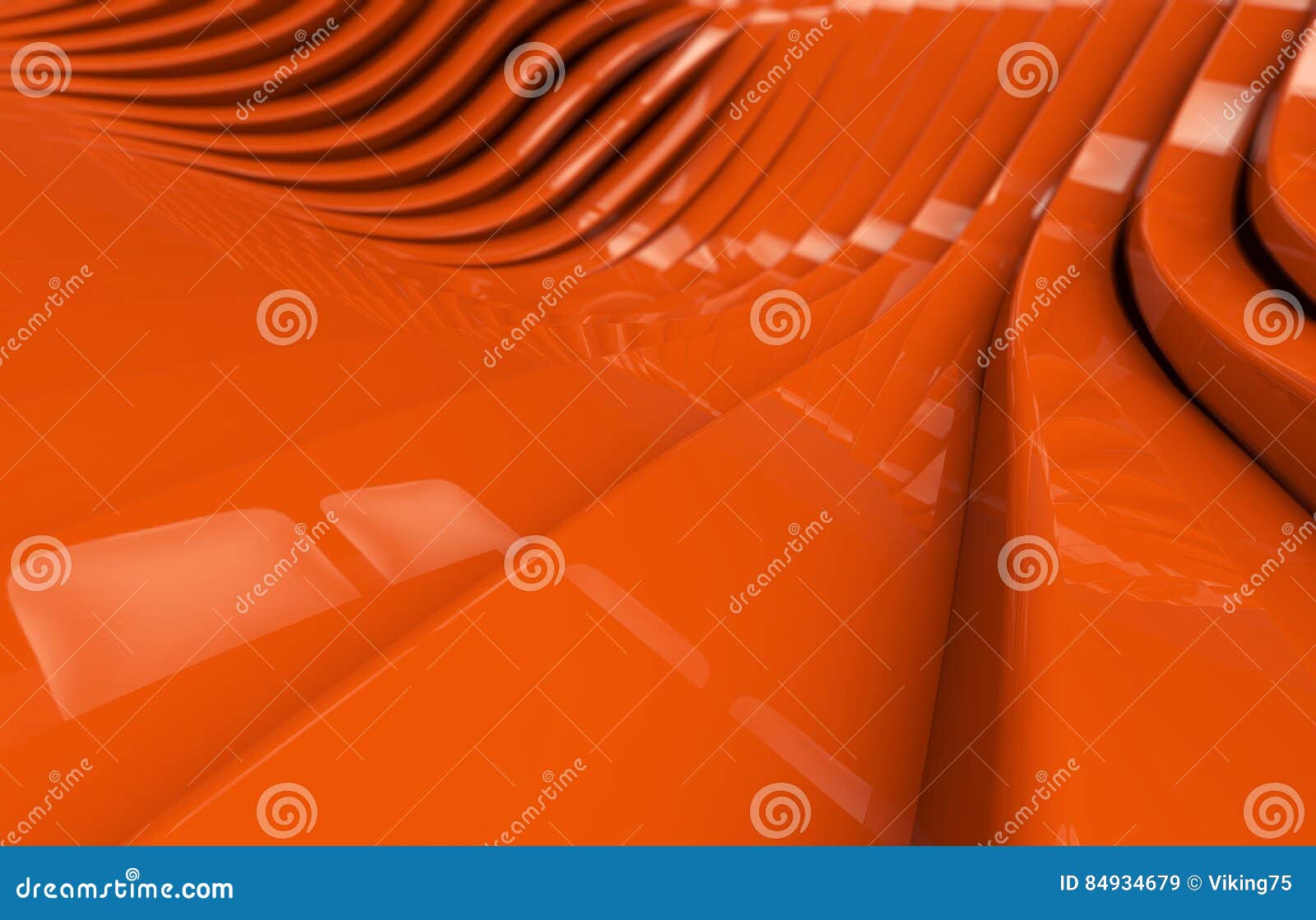 Abstract Orange Glossy Metal Background Stock Illustration ...