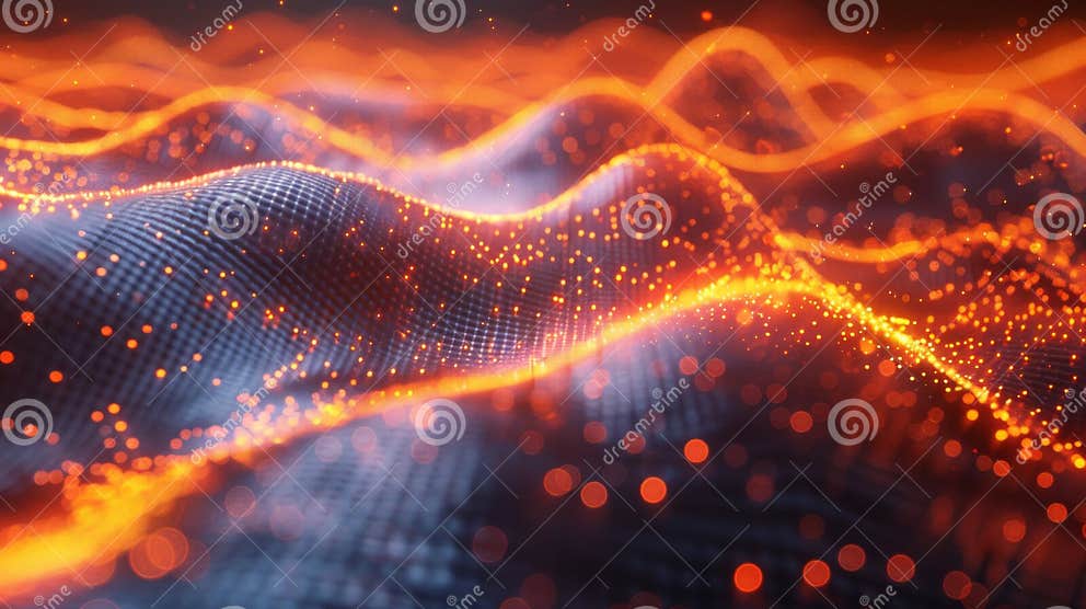 Abstract Orange Glow Background.Radiant Aura Stock Illustration ...