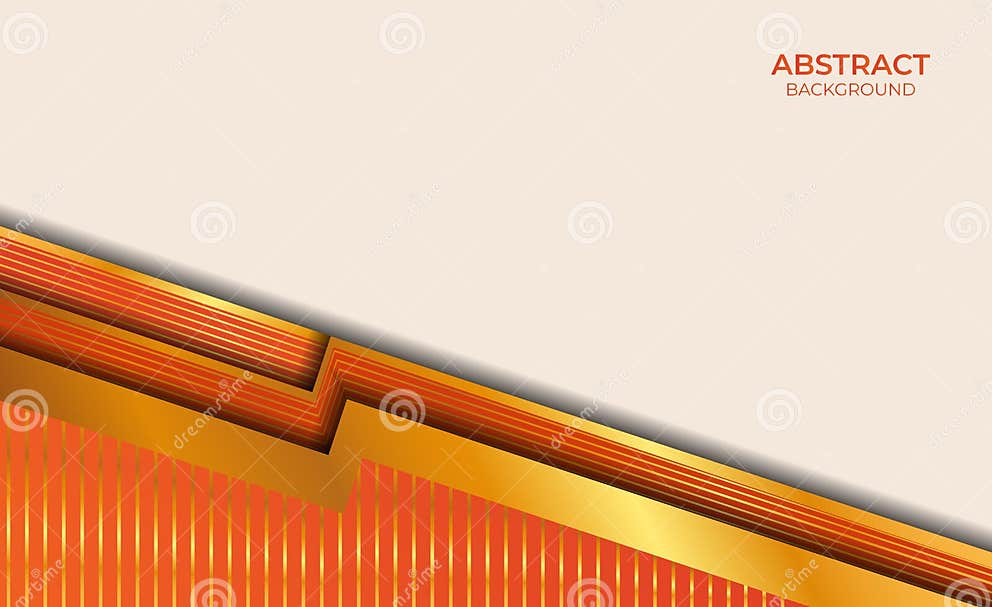 Abstract Orange and Gold Design Stock Vector - Illustration of future ...