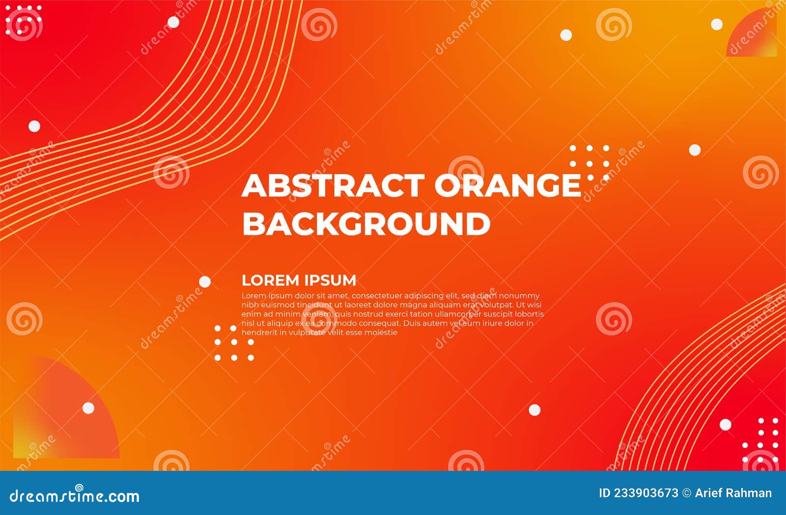 Abstract Orange Gradient Geometric Background Design Stock Vector ...