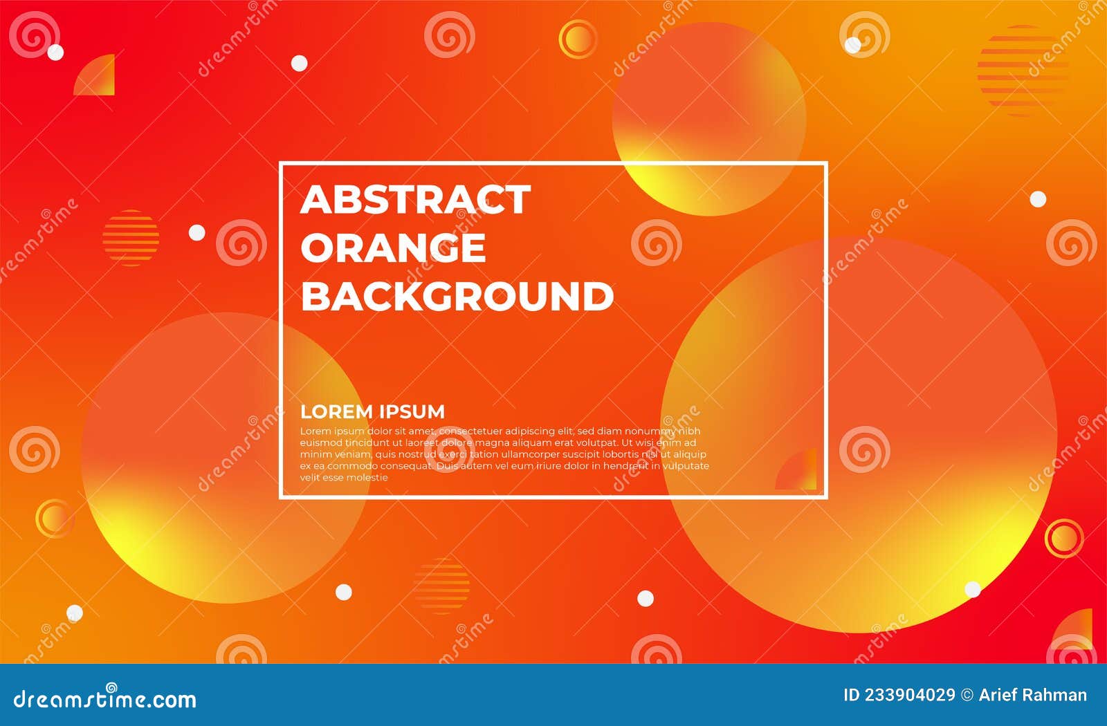 Abstract Orange Gradient Geometric Background Design Stock Vector ...