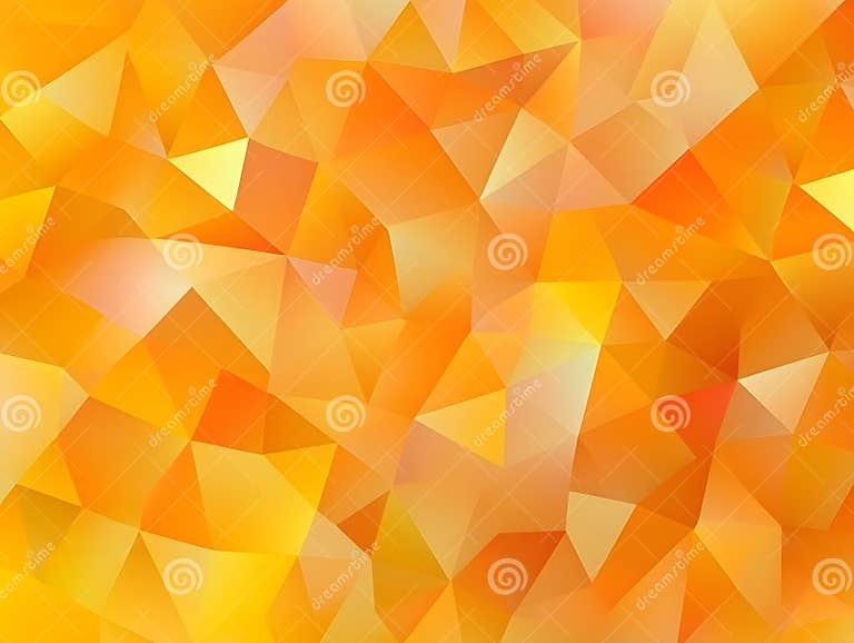 Abstract Orange Gradient Triangle Pattern Background Stock Illustration ...