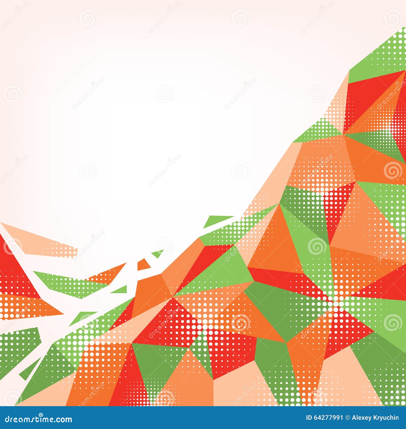 Abstract Orange-green Background Stock Vector - Illustration of ...