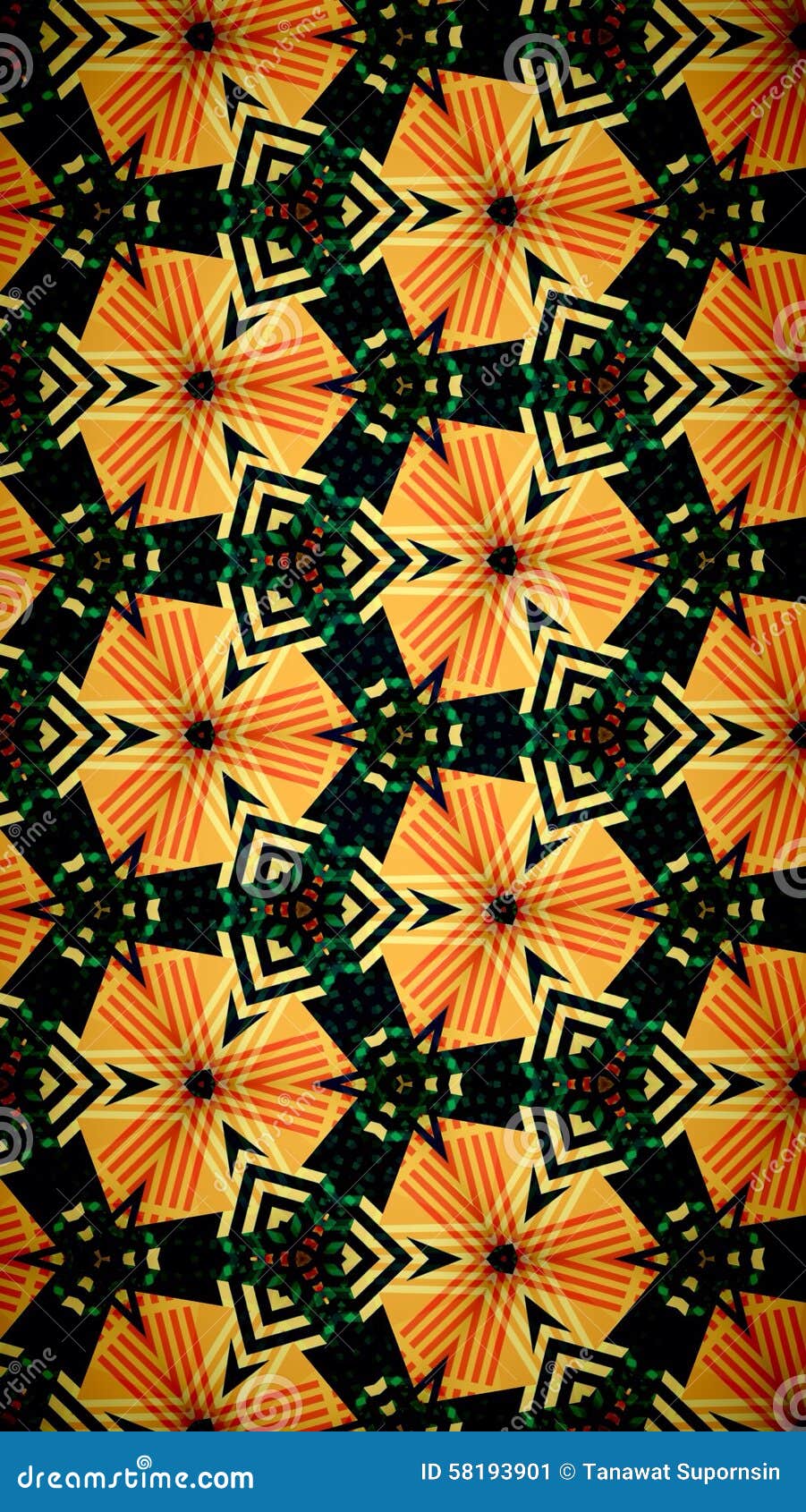 Abstract Orange and Green Color Pattern Wallpaper Stock Illustration ...