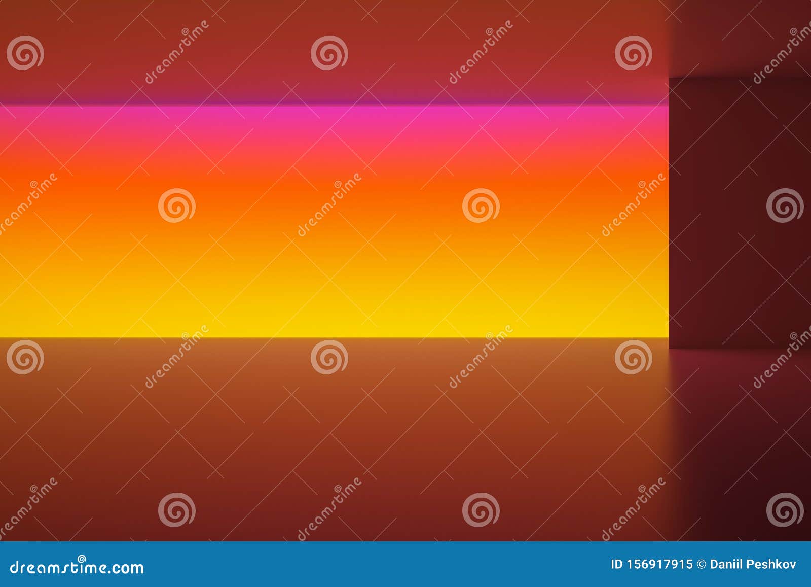 Abstract Orange Interior Background Stock Illustration - Illustration ...