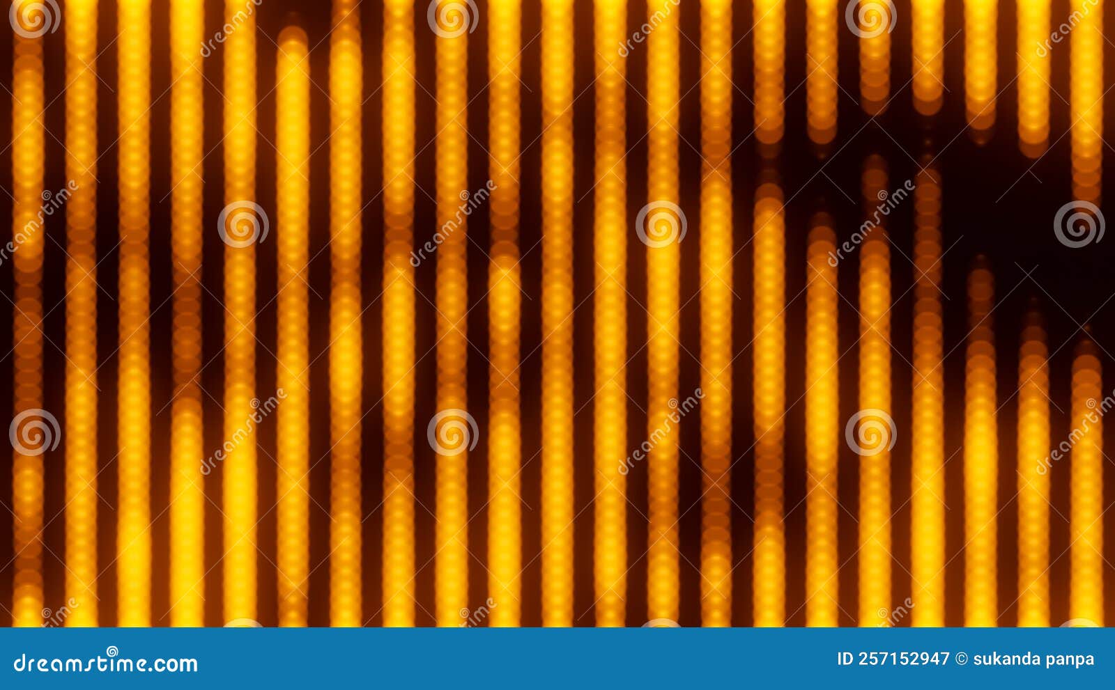 Abstract Orange Lights Bokeh Equalizer Bar Effect.Technology Particles ...