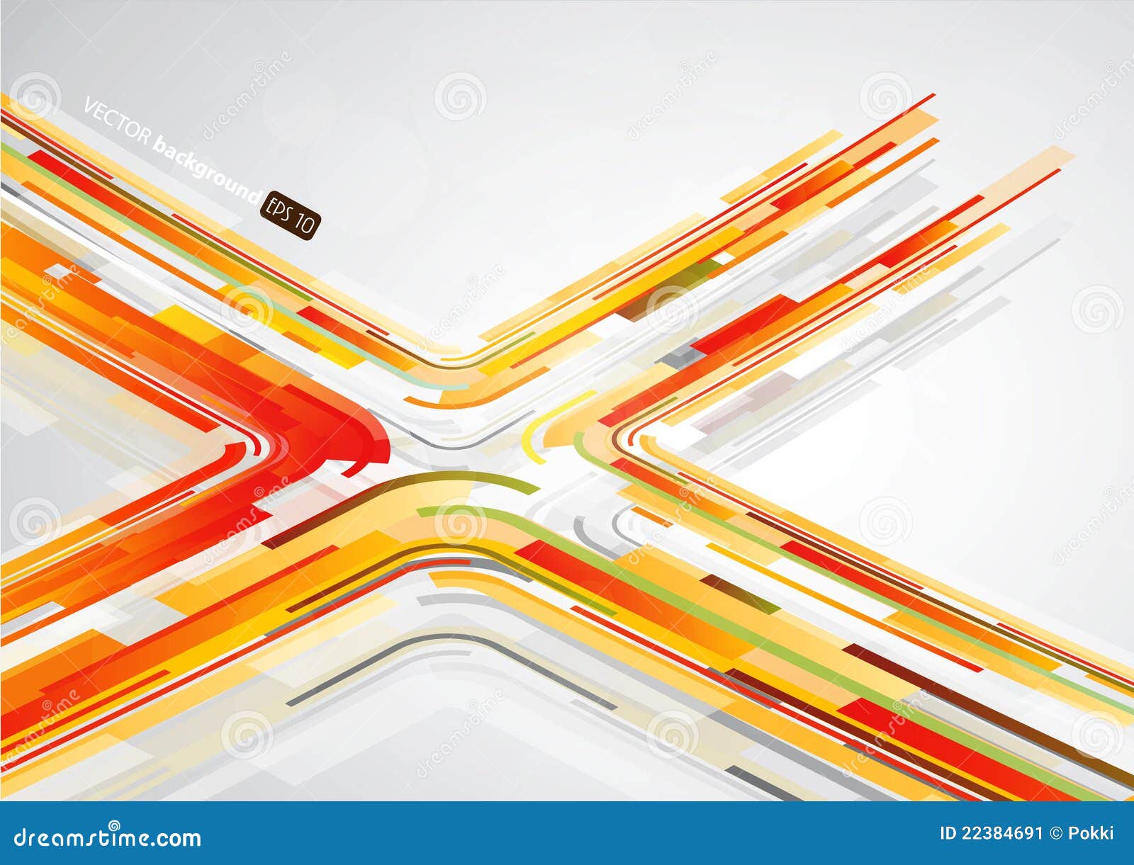 Abstract Orange Lines in X Shape Stock Vector - Illustration of circle ...