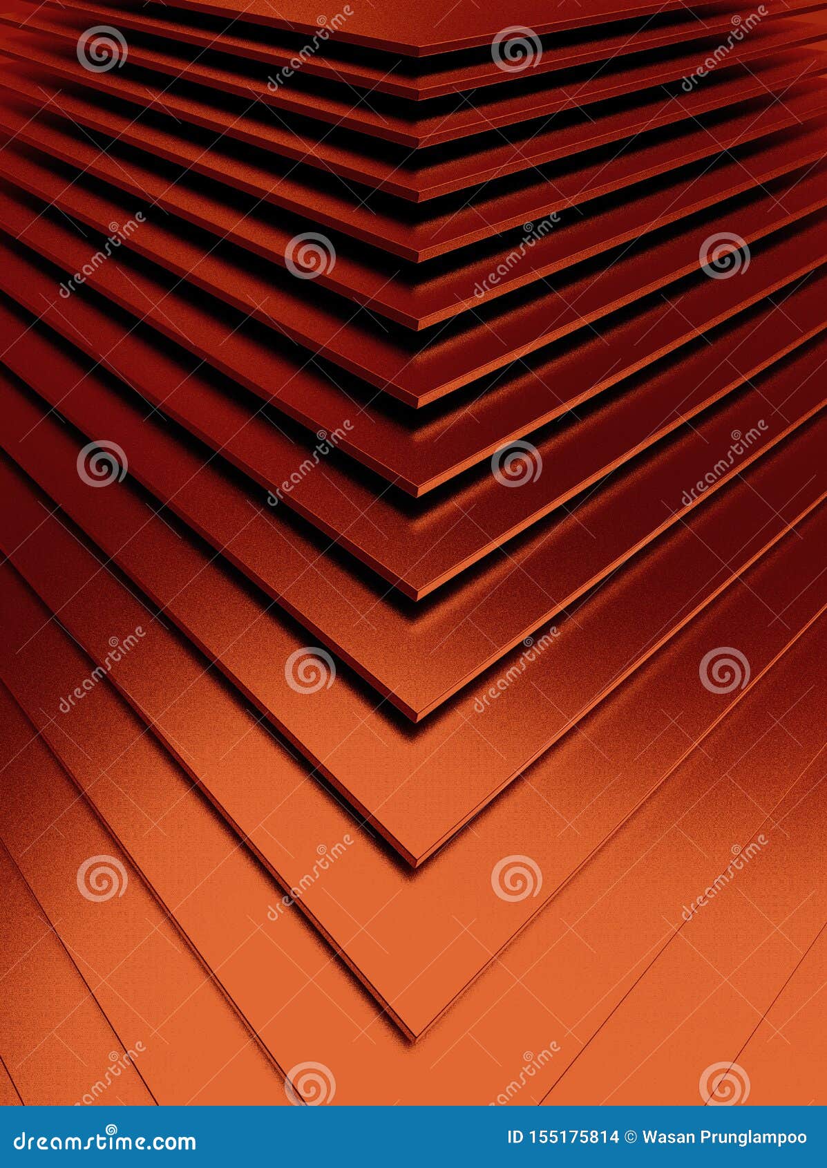 The Abstract Orange Metal Pattern Background. 3D Illustration Stock ...