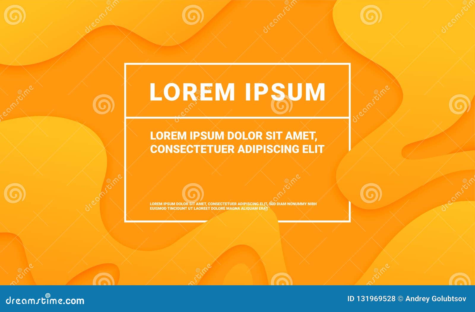 Abstract Orange Modern Background Minimal Soft Fluid Pattern. Vector ...