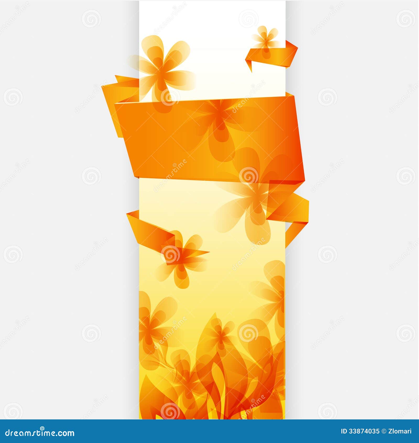 Abstract Orange Origami Background Stock Vector - Illustration of ...