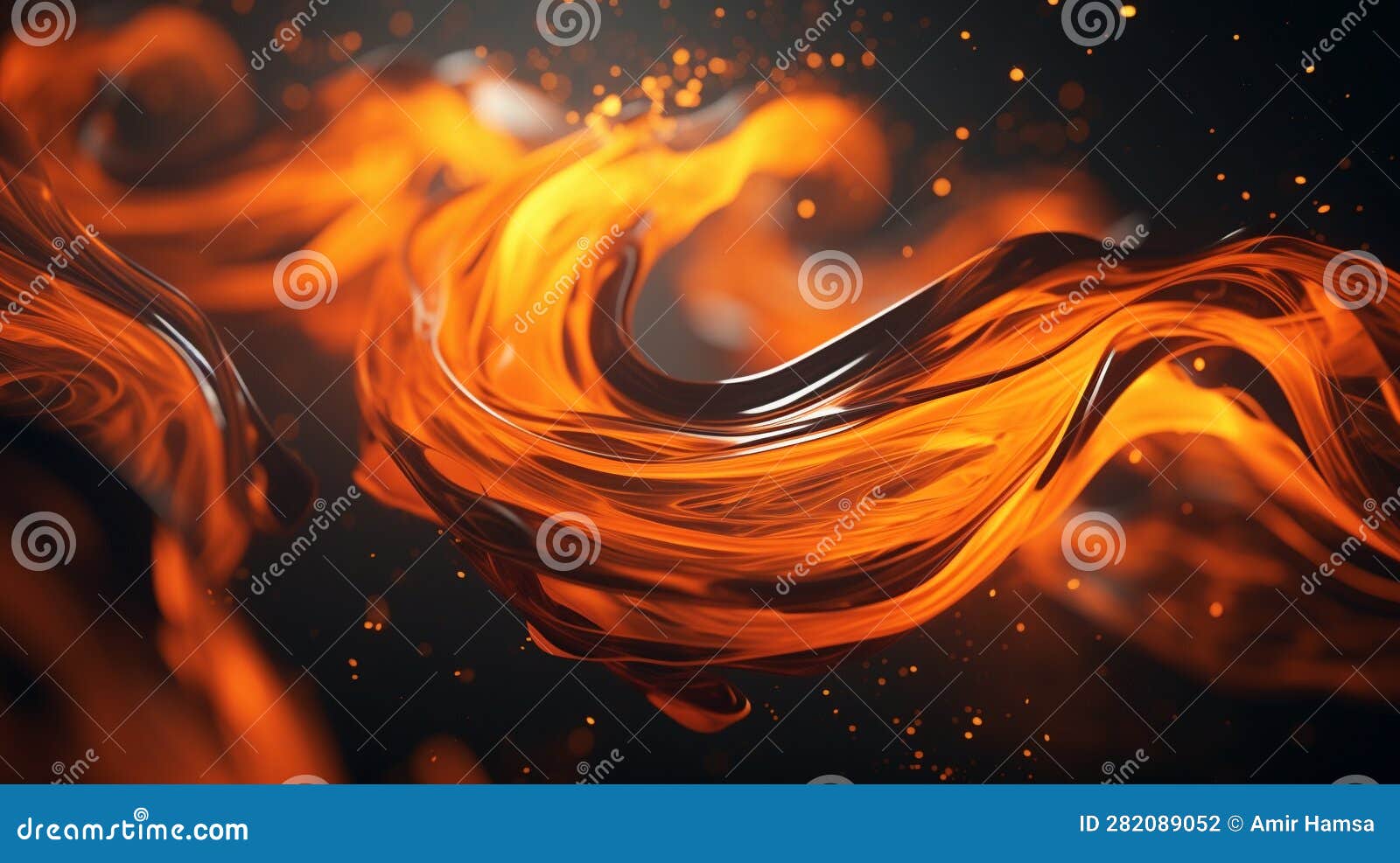 Abstract Orange Paint Splash Stock Illustration - Illustration of ...