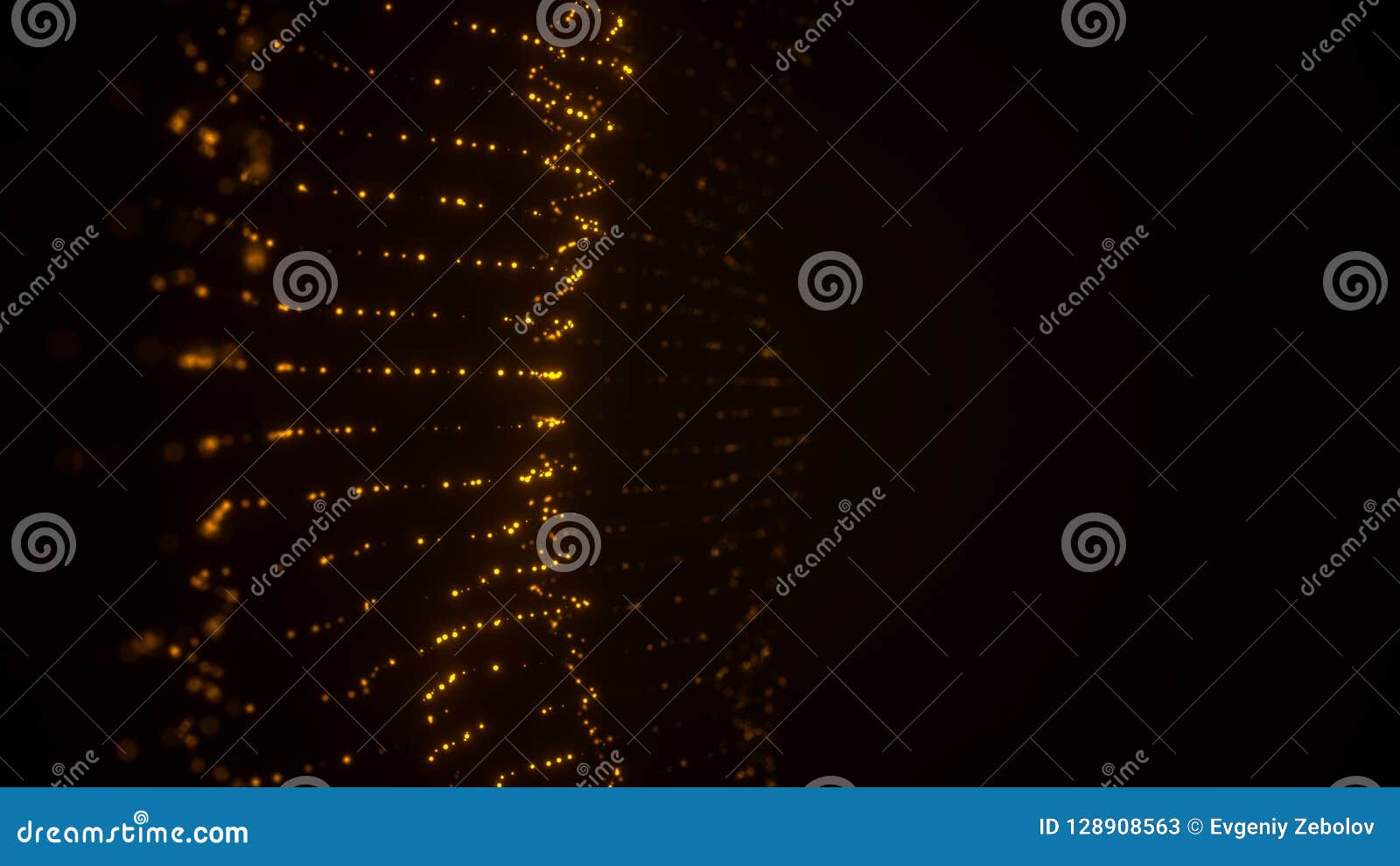 Abstract Orange Particles Background Stock Illustration - Illustration ...