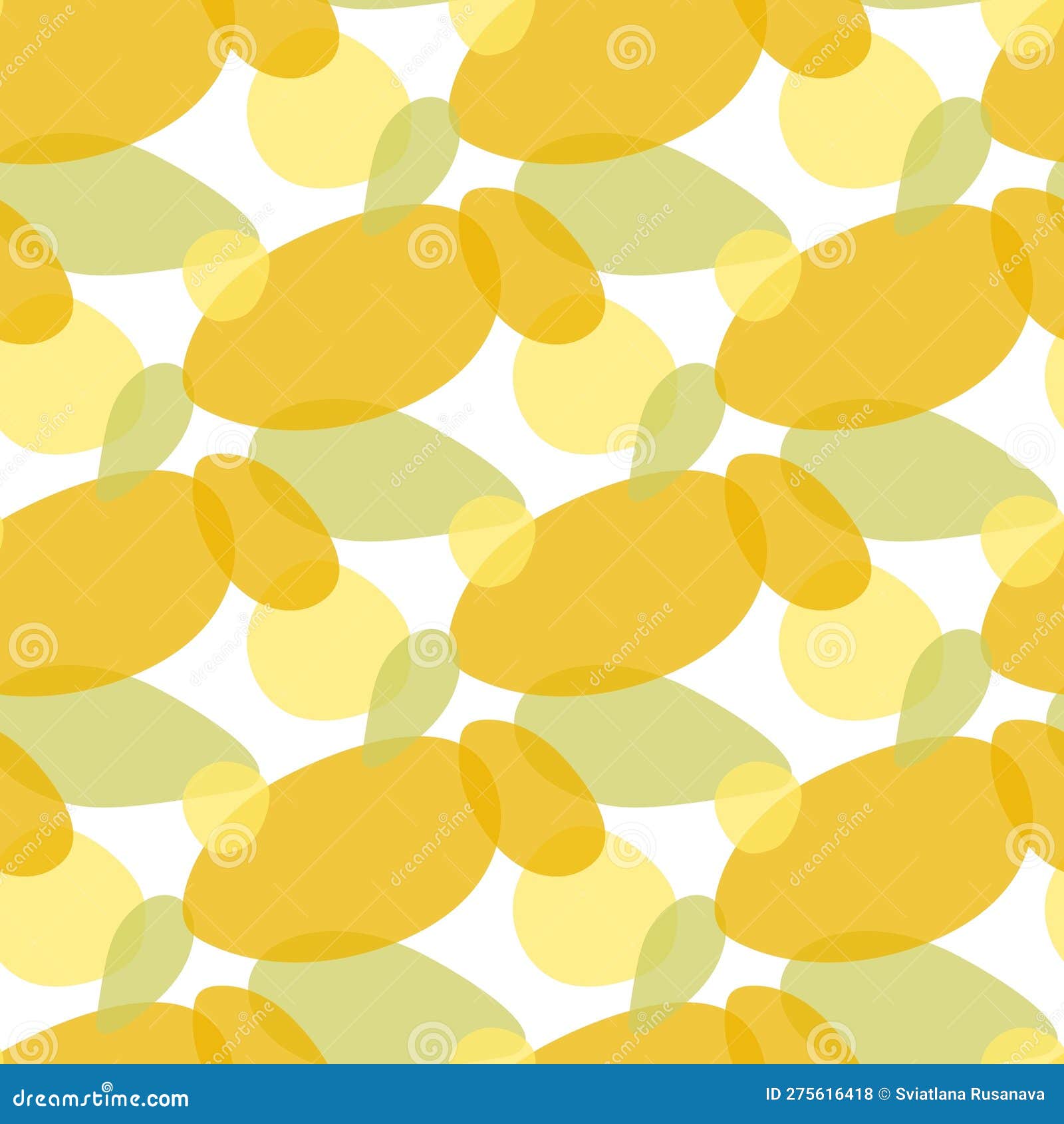 Abstract Orange Pattern with Various Elements in the Form of Oval ...