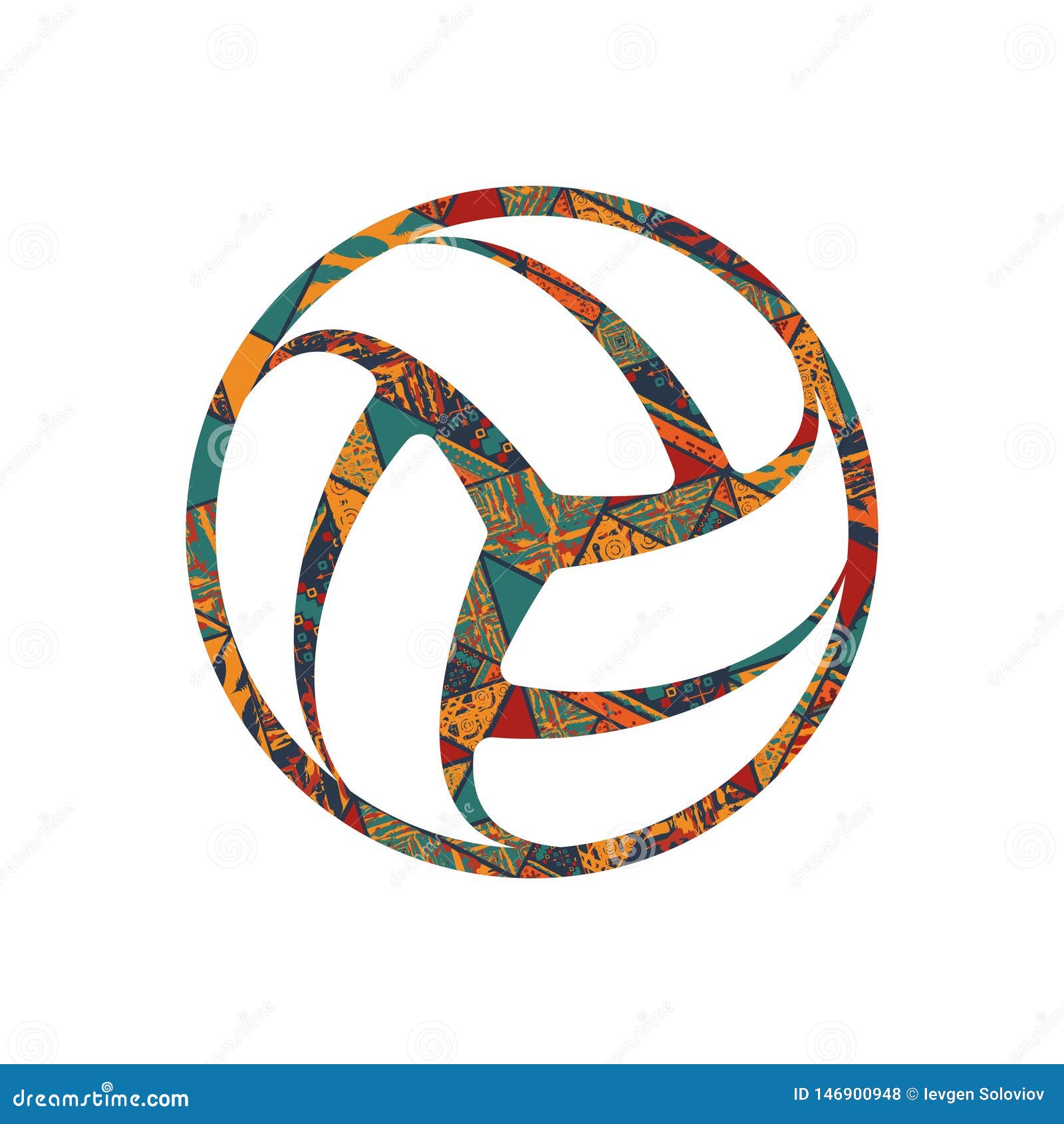Volleyball pattern symbol stock vector. Illustration of lifestyle ...