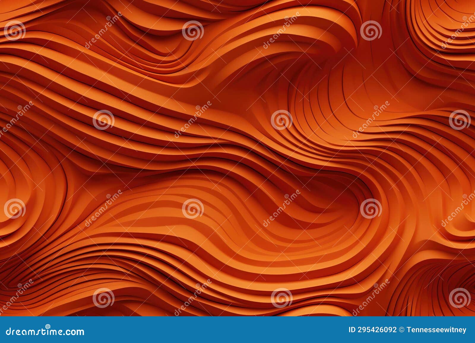 An Abstract Orange Plastic Swirly Seamless Tile Repeating Pattern Stock ...