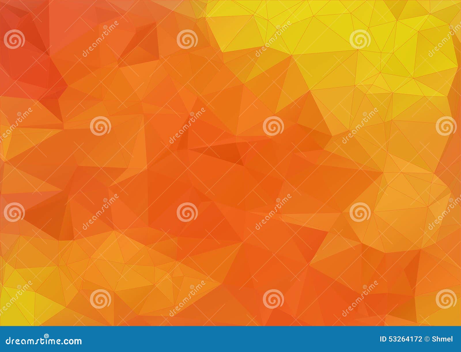Abstract Orange Polygonal Background Stock Vector - Illustration of ...
