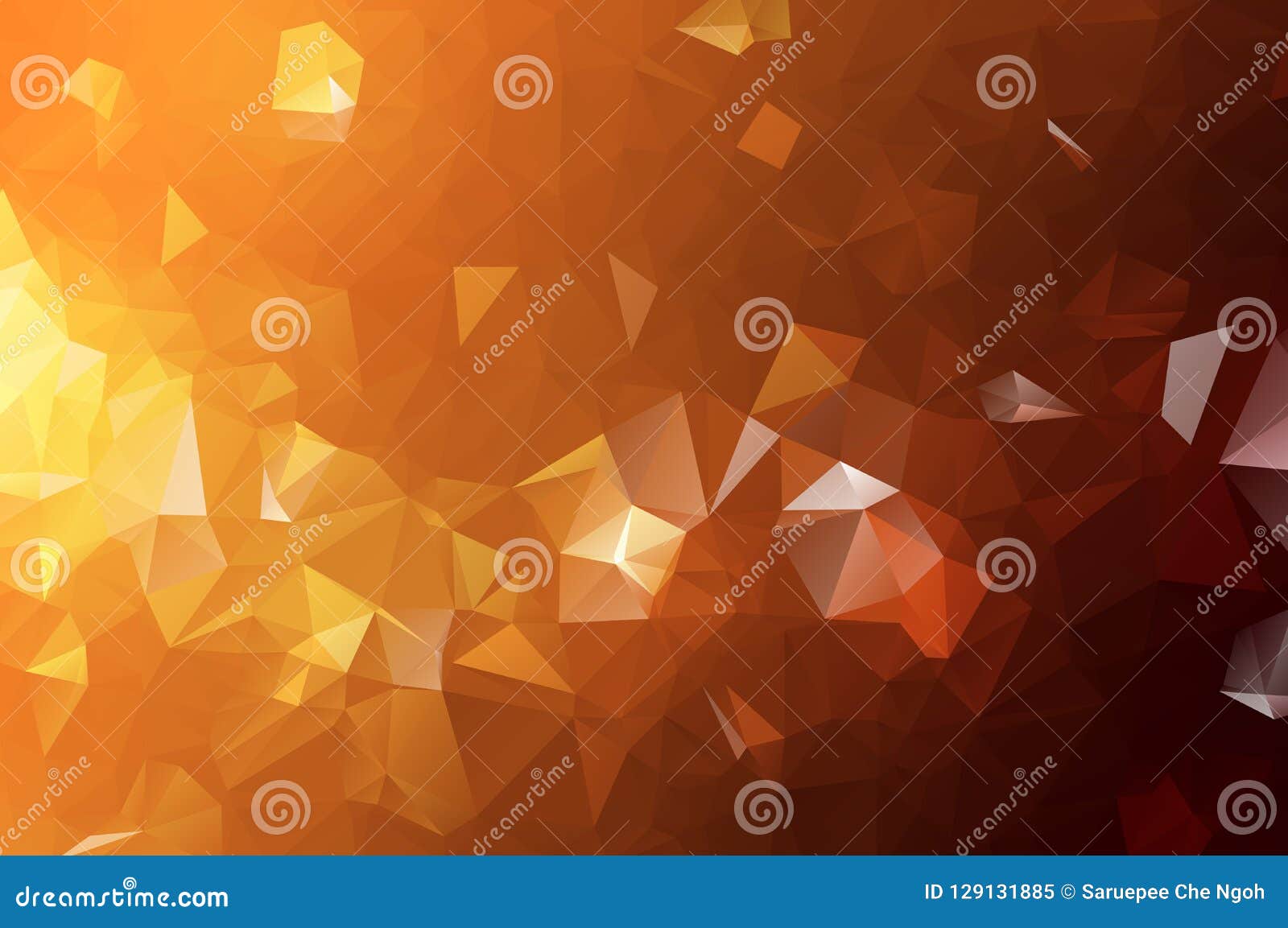 Abstract Orange Polygonal Pattern, Which Consist of Triangles ...