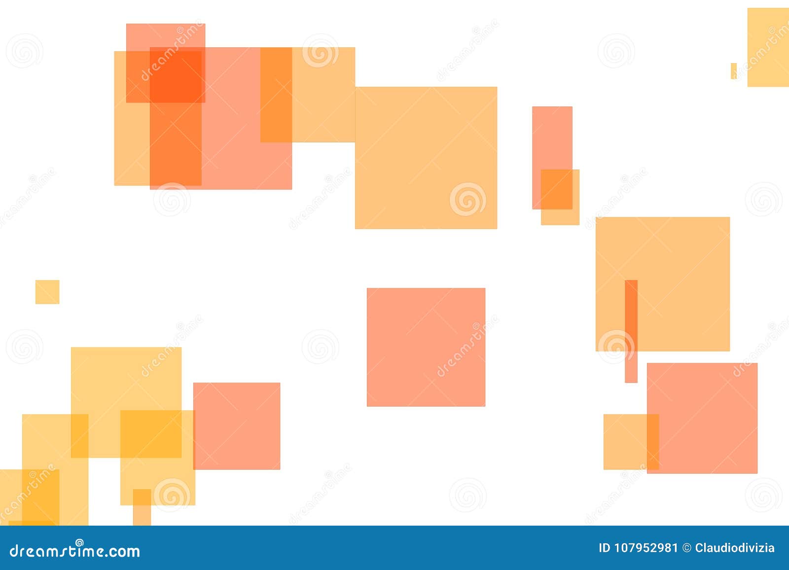 Abstract Orange Rectangles Illustration Background Stock Illustration ...