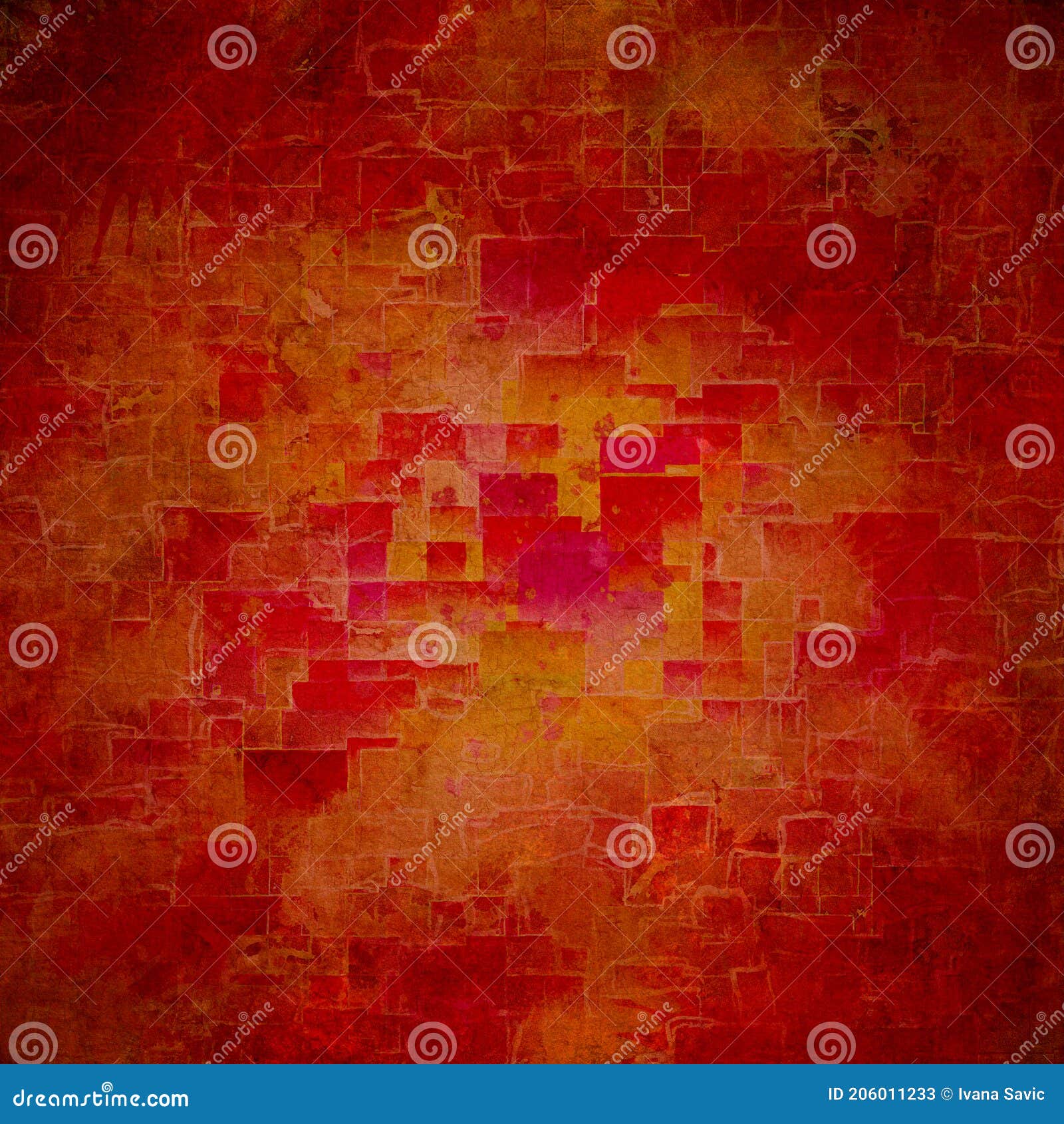 Abstract Orange Red Background with Shapes and Splash in Red ...