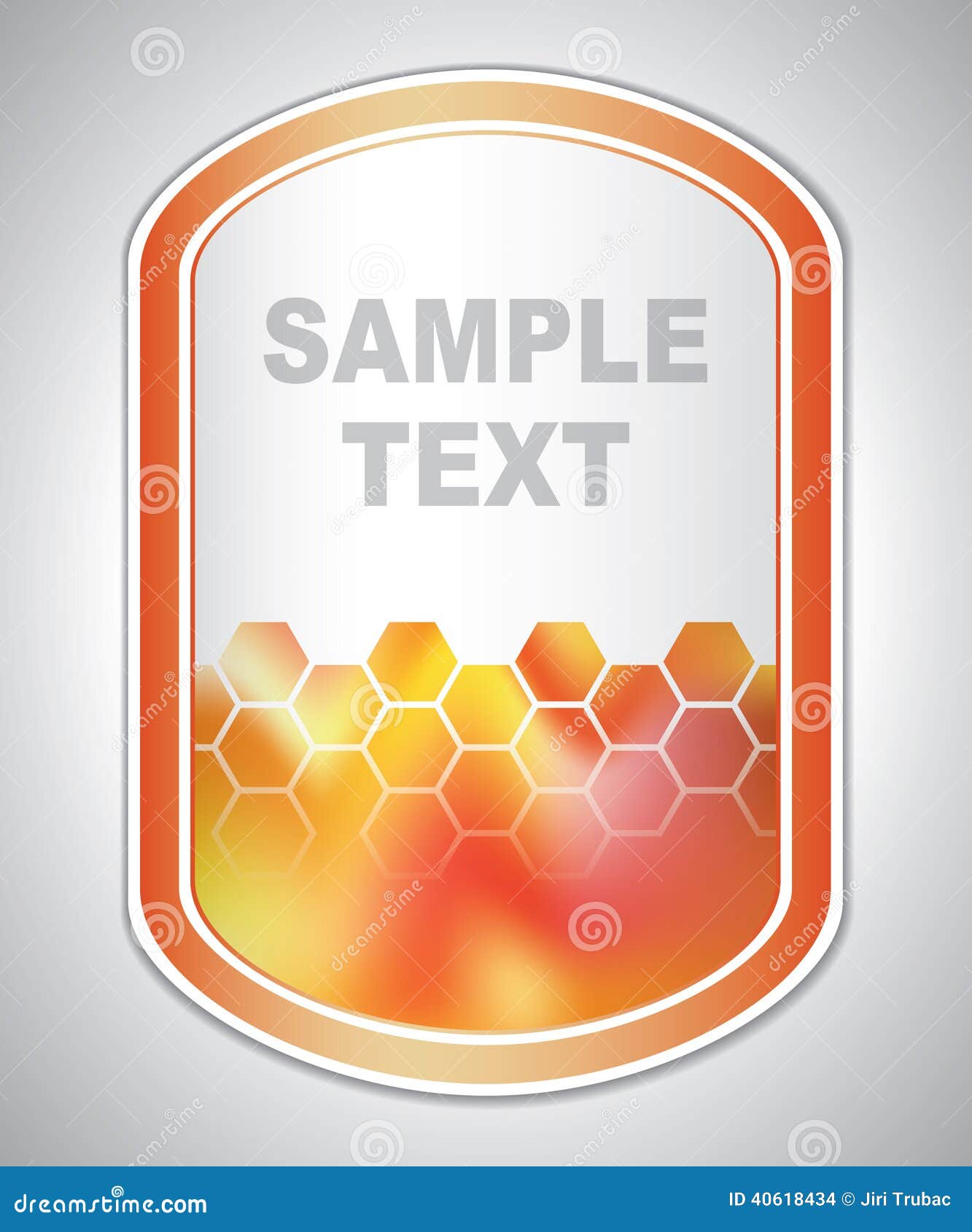 Abstract Orange-red Laboratory Label Stock Vector - Illustration of ...