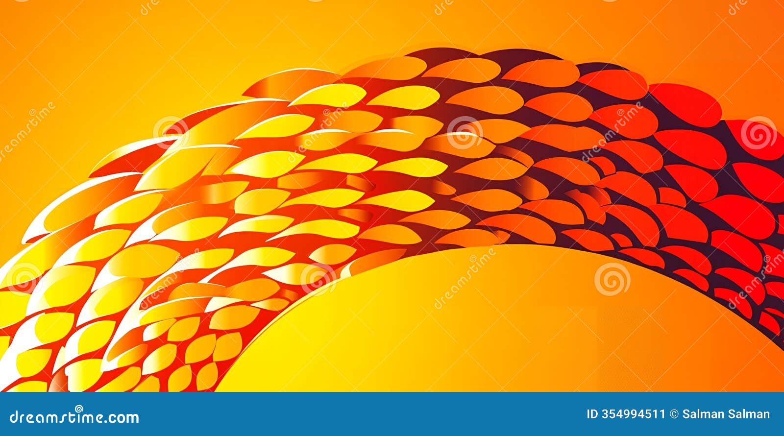 Abstract Orange and Red Scale Pattern Design Warm Color Gradient ...