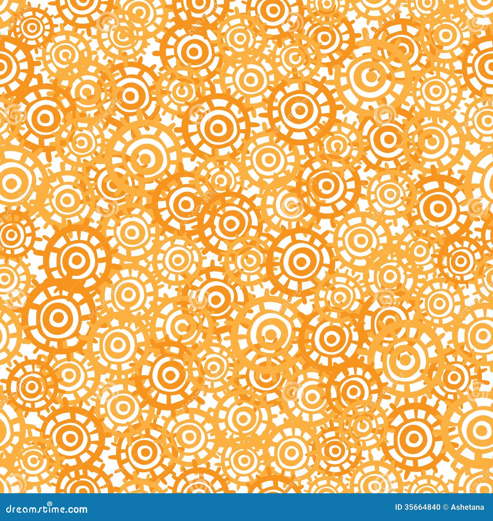 Abstract Orange Seamless Texture. Stock Vector - Illustration of retro ...