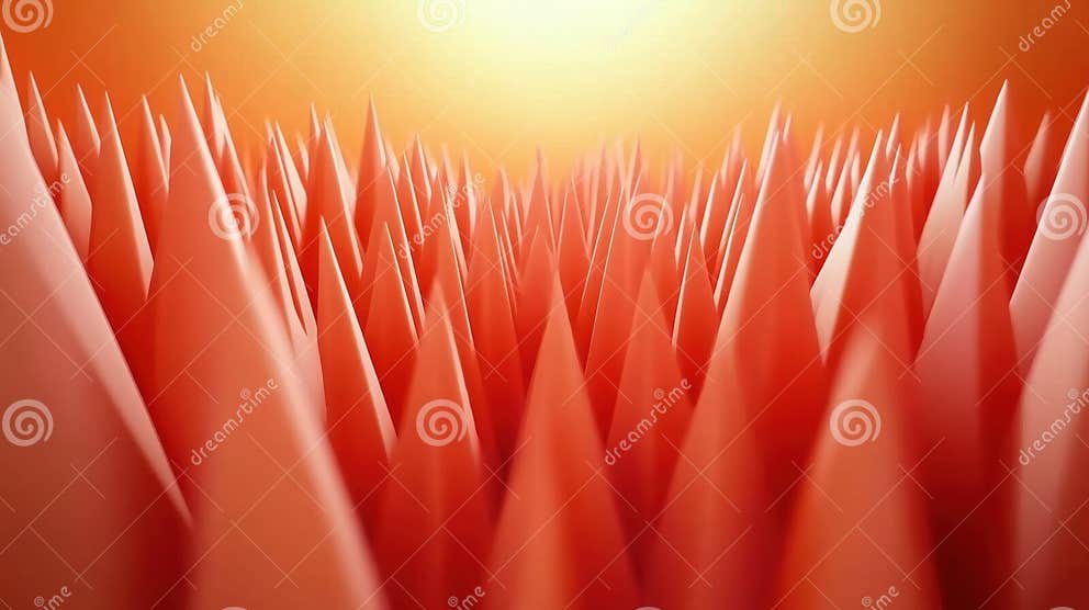 Abstract Orange Spikes Create a Dynamic and Vibrant Visual Effect, AI ...