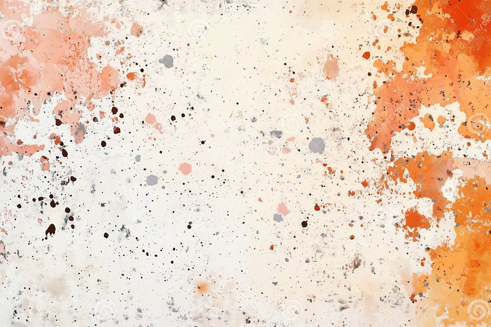 Abstract Orange Splatter Background with Textured Patterns and Soft ...
