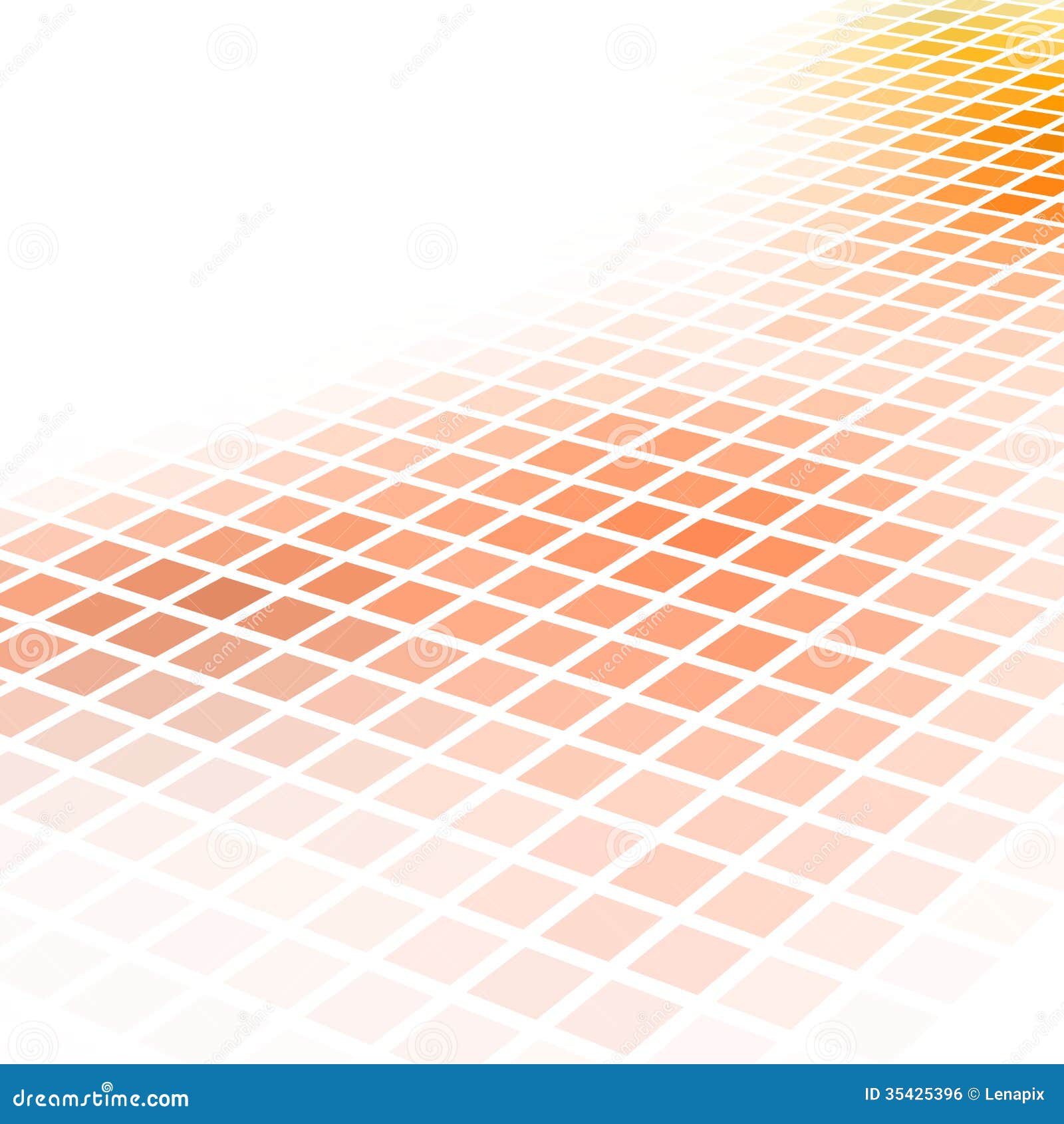 Abstract Orange Square Mosaic Stock Vector - Illustration of color ...