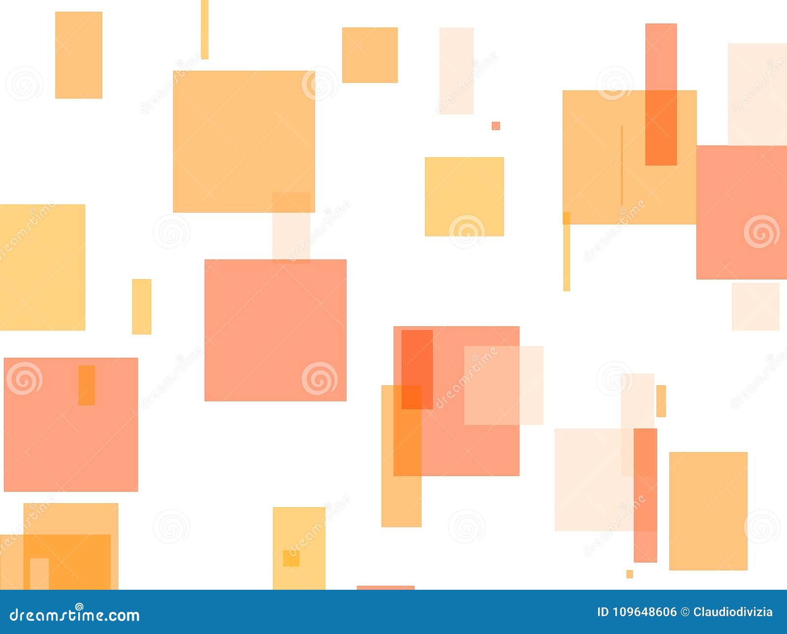 Abstract Orange Squares Illustration Background Stock Illustration ...