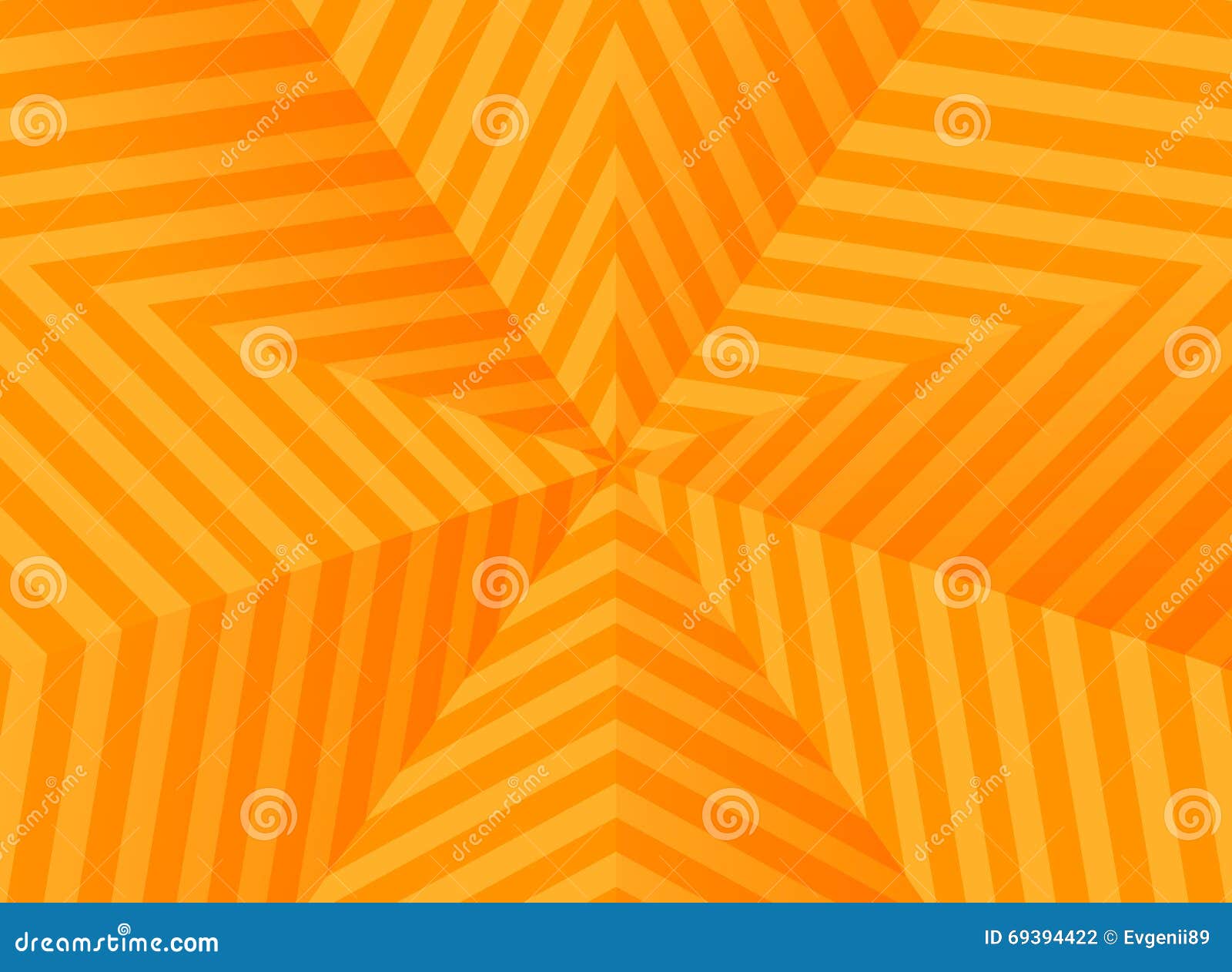 Abstract Orange Stars, Striped Background Stock Vector - Illustration ...