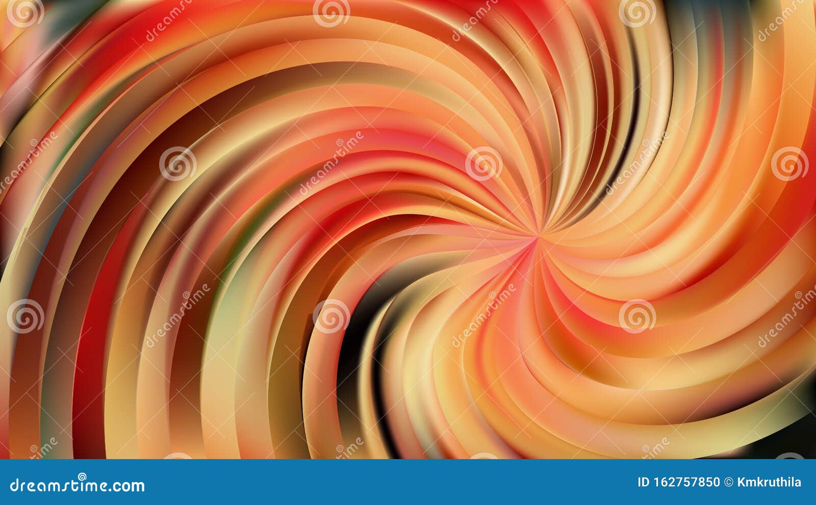 Abstract Orange Swirl Background Vector Art Stock Vector - Illustration ...
