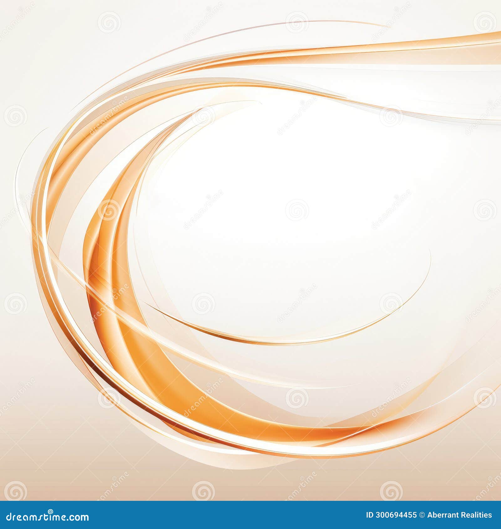 An Abstract Orange Swirl Background with a White Background Stock ...