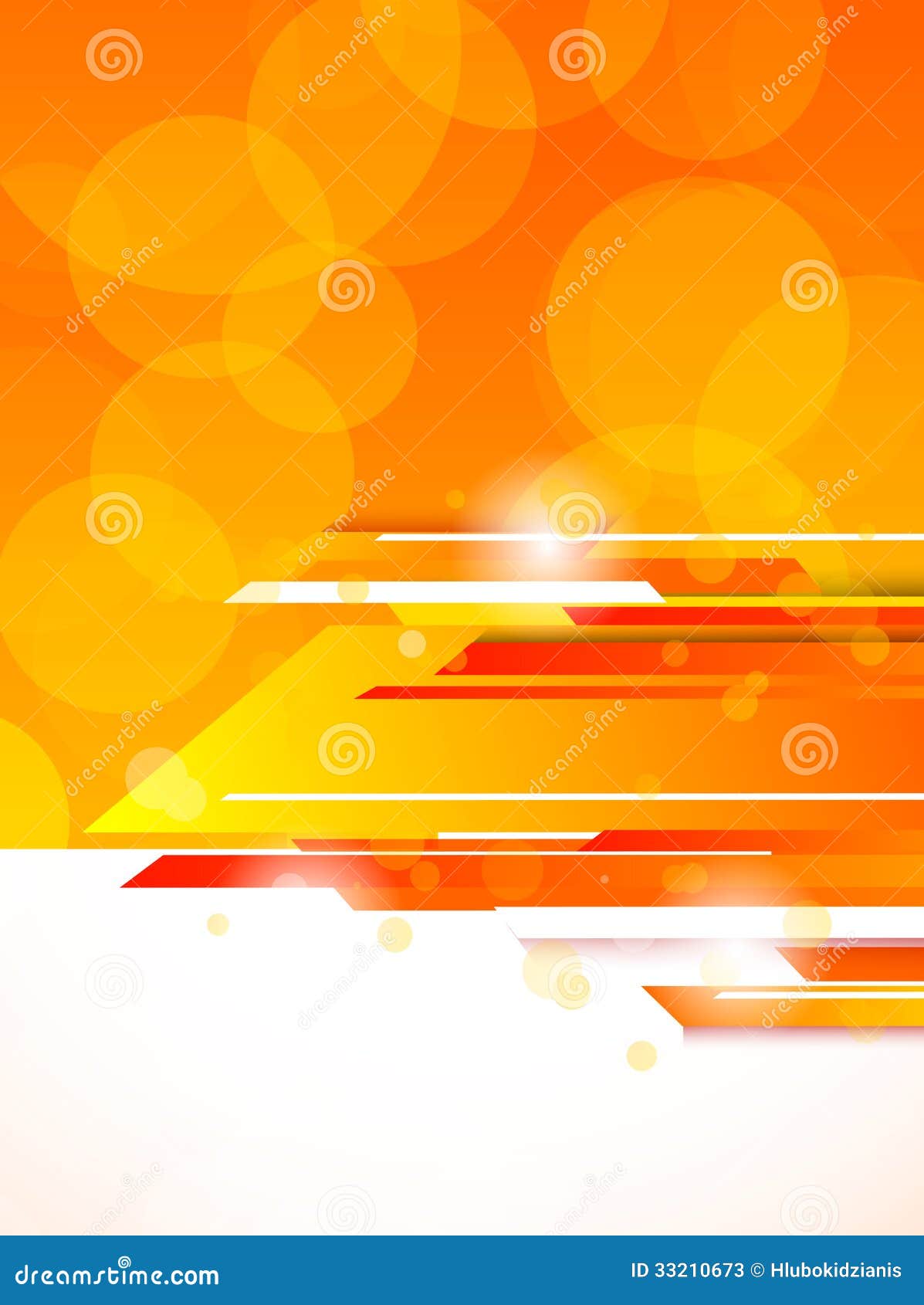 Abstract Orange Tech Background Stock Vector - Illustration of design ...