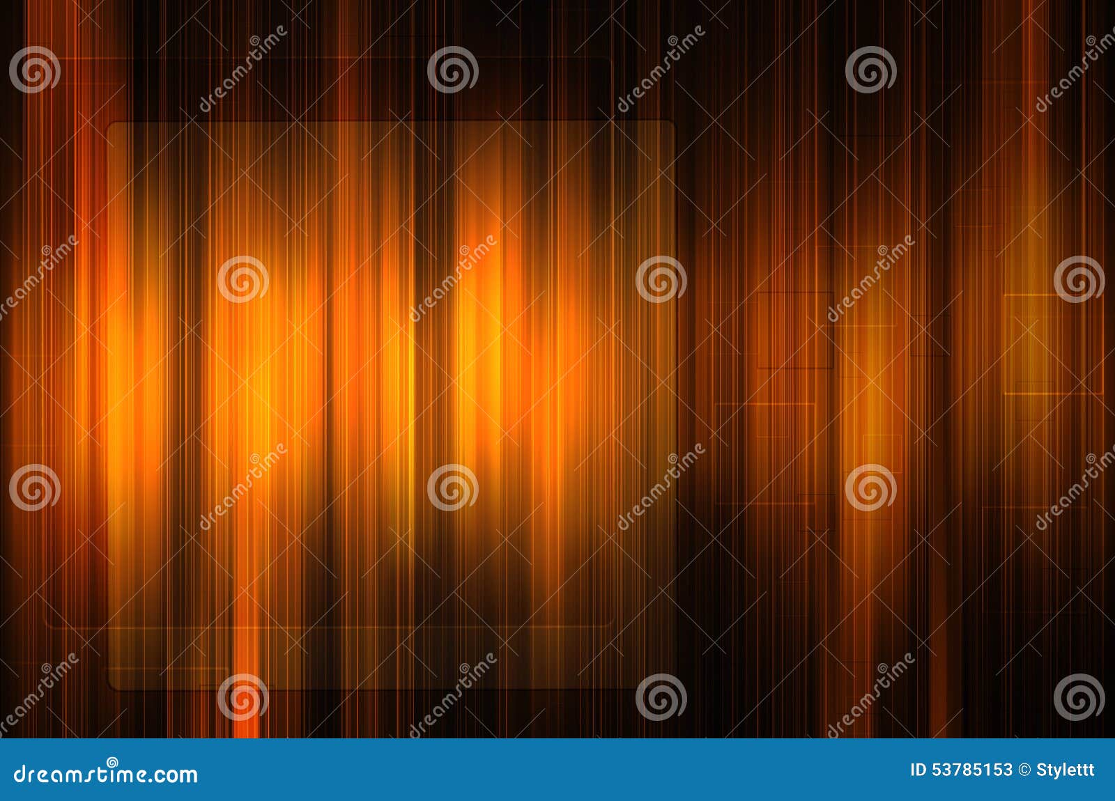 Abstract Orange Tech Background Stock Illustration - Illustration of ...