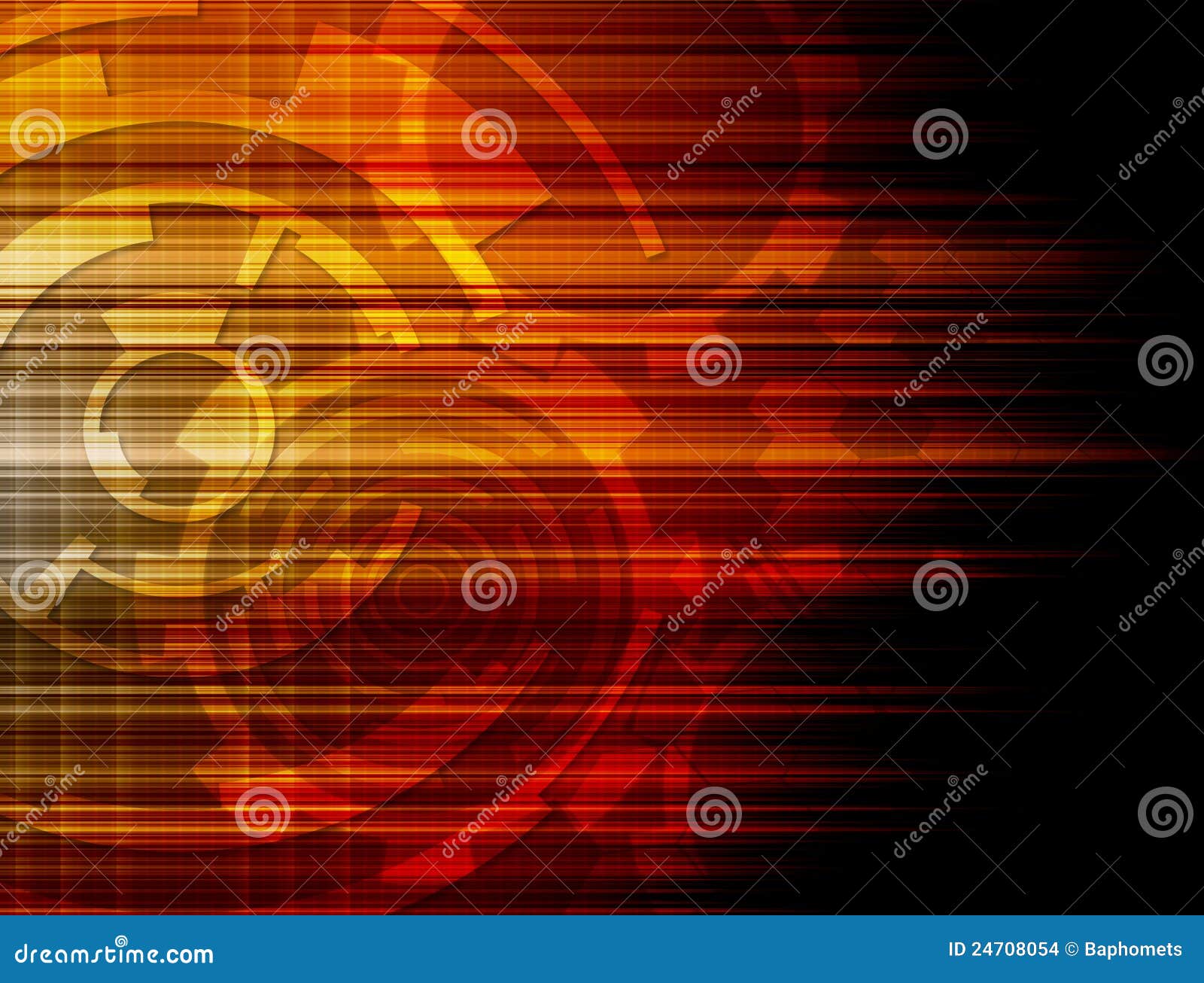 Abstract Orange Technology Background Stock Illustration - Illustration ...