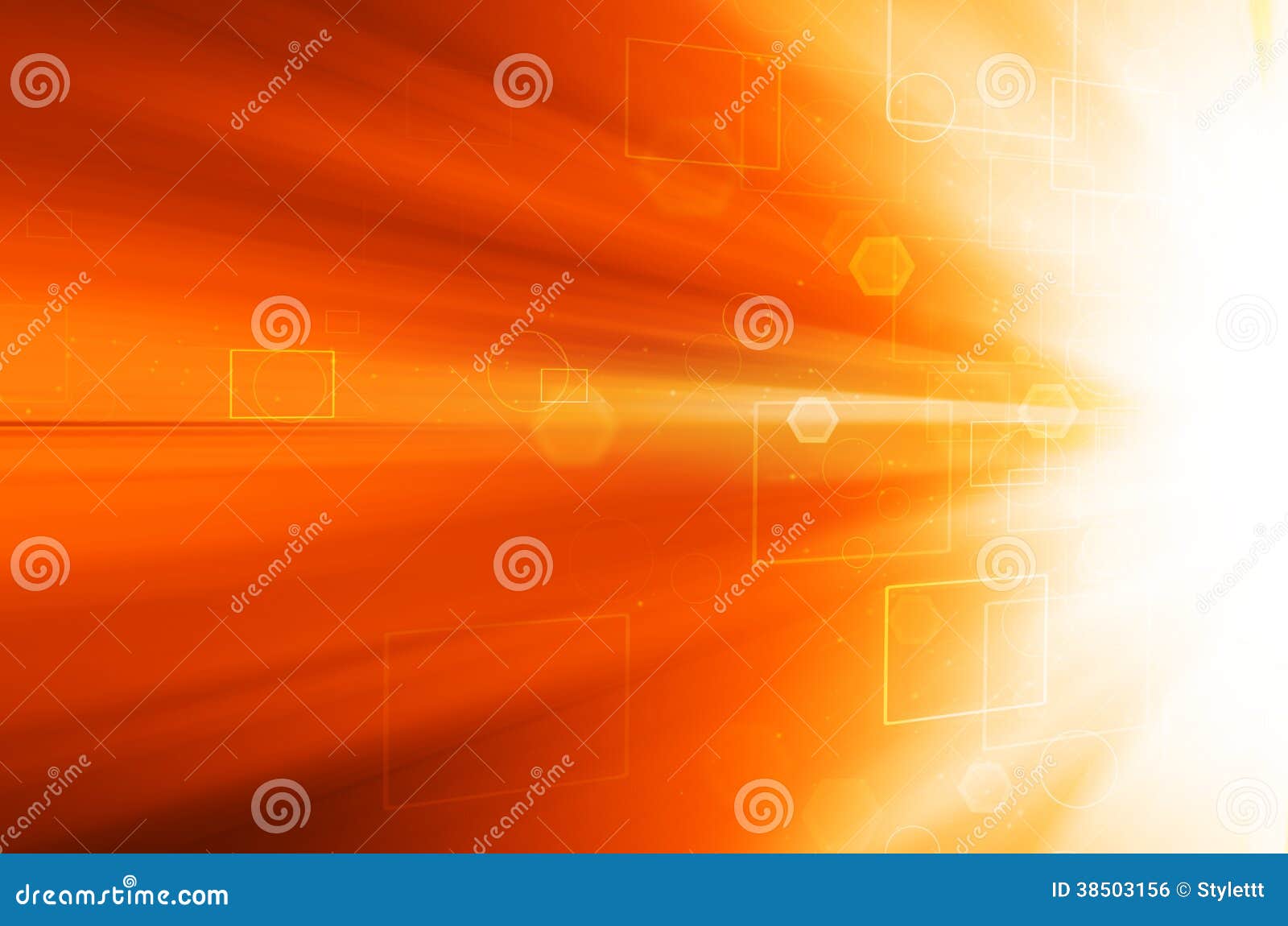 Abstract Orange Technology Background. Stock Illustration ...