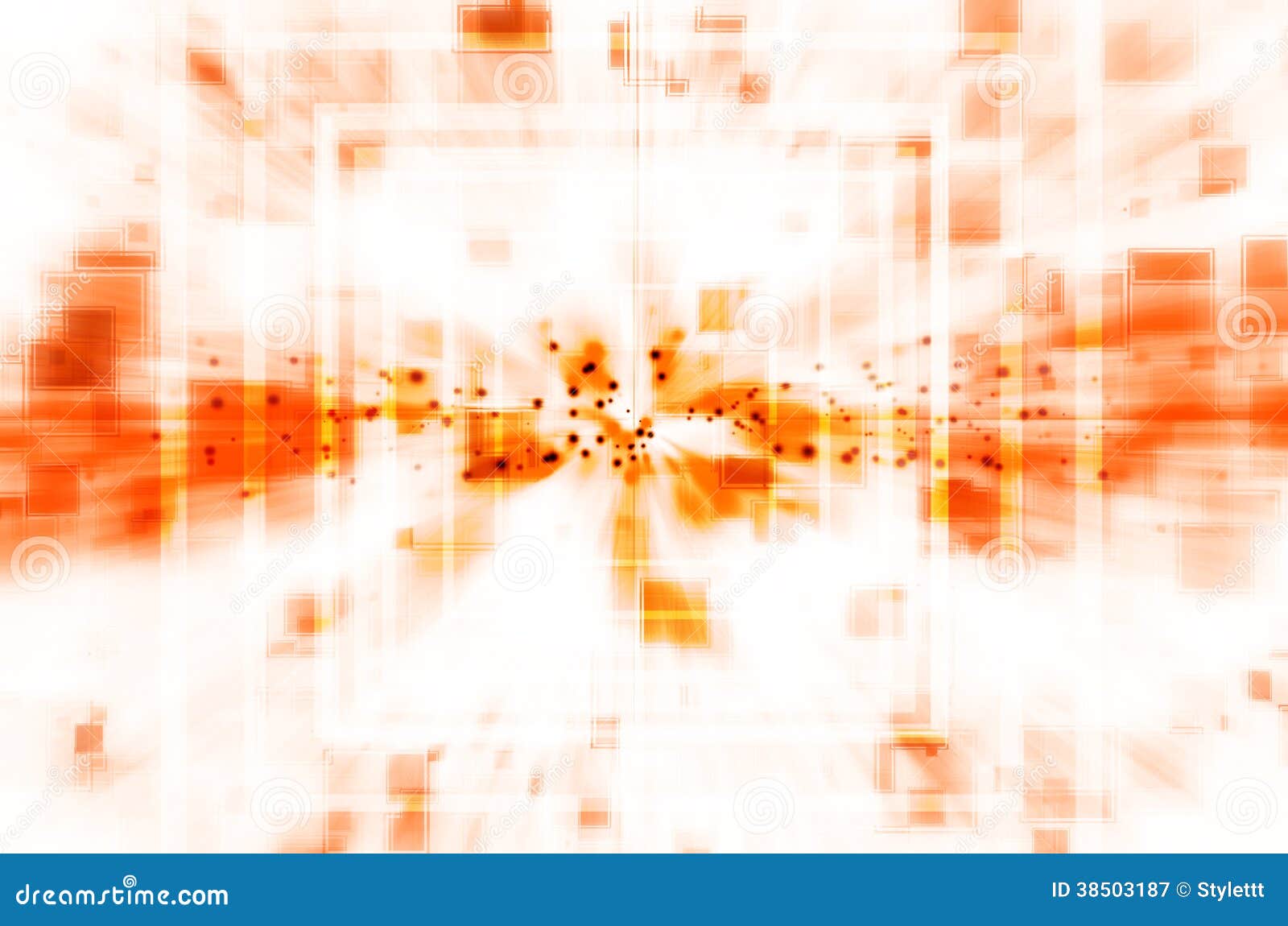 Abstract Orange Technology Background Stock Illustration - Illustration ...