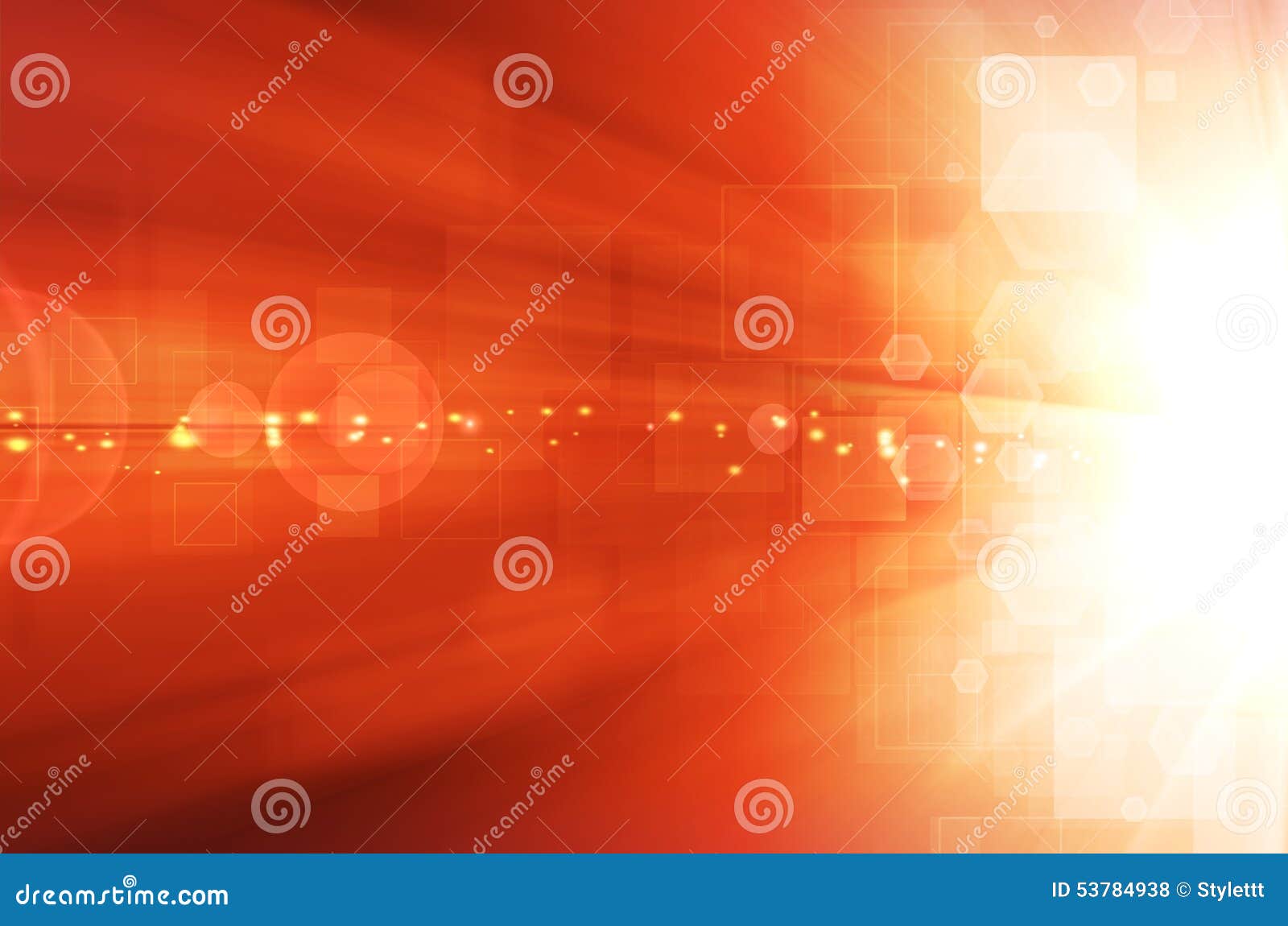Abstract Orange Technology Background. Stock Illustration ...