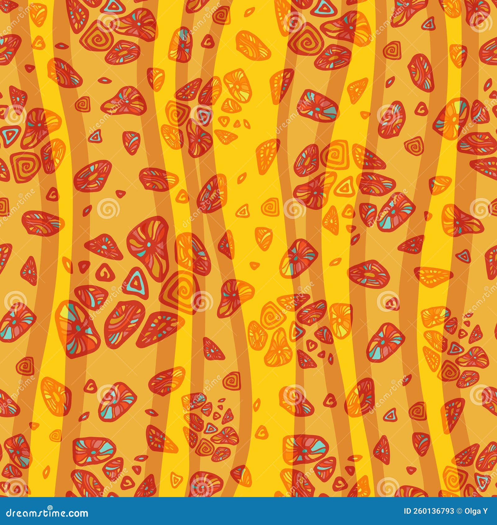 Abstract Orange Vector Seamless Texture Stock Illustration ...