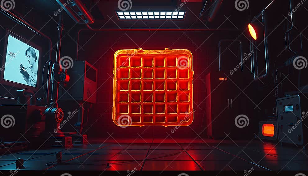 Abstract Orange Waffle Pattern, Geometric and Modern Background Design ...