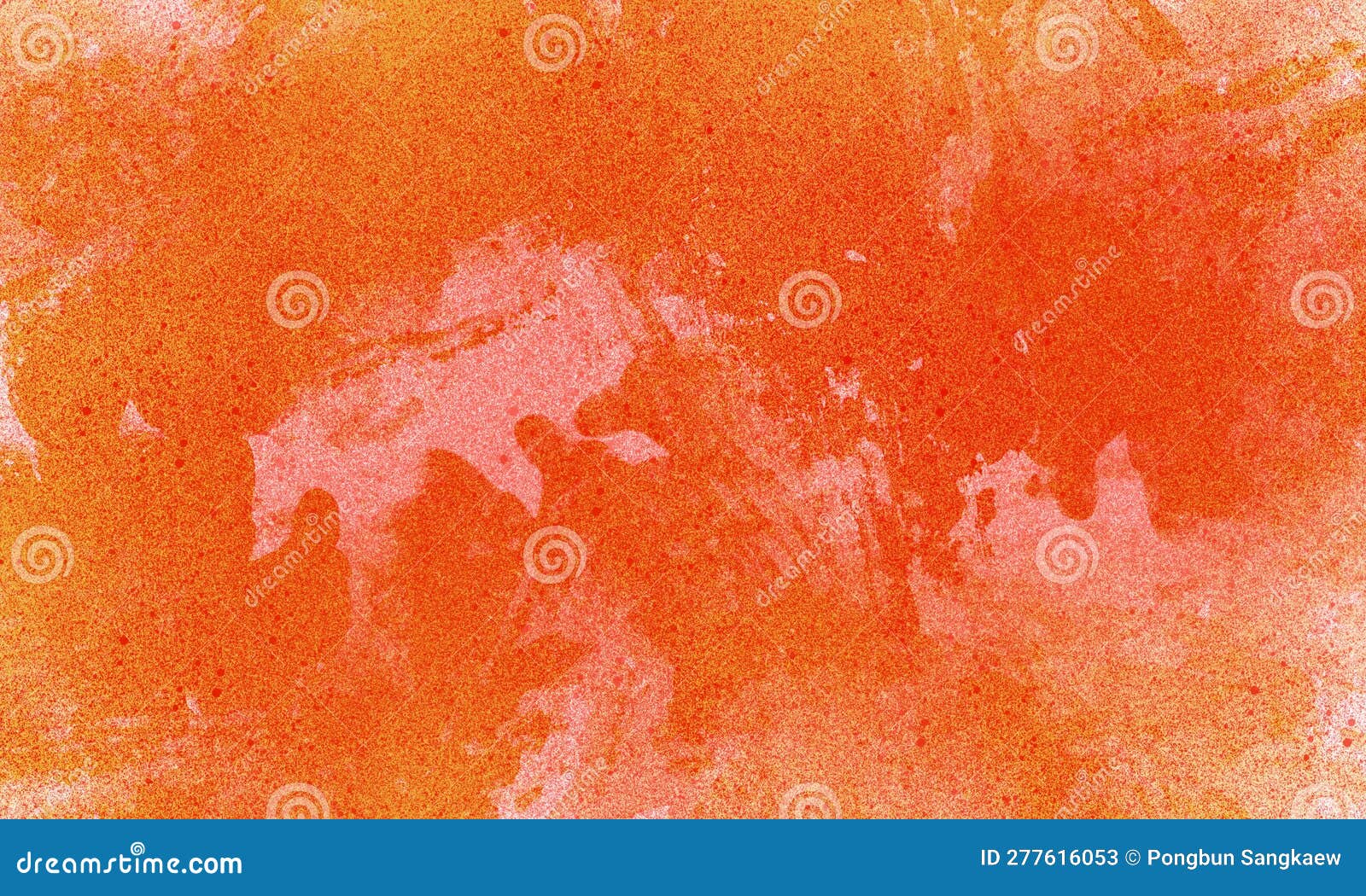 Abstract Orange Watercolor Paint and Grainy Texture Background Stock ...