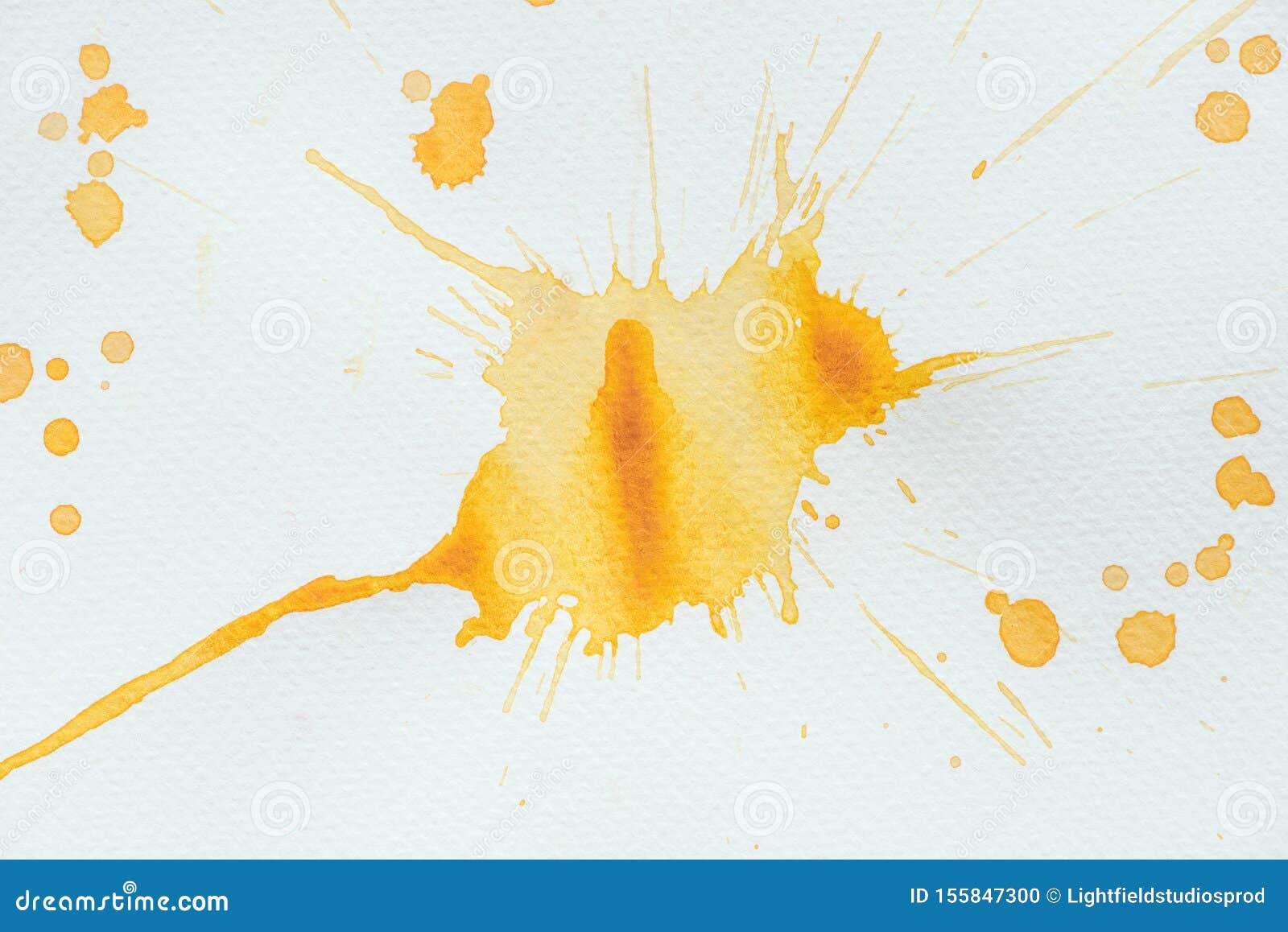 Abstract Orange Watercolor Splatter Stock Photo - Image of closeup ...