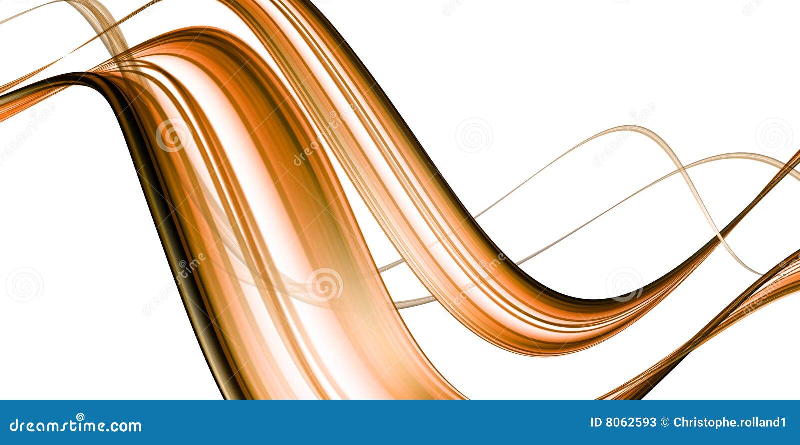 Stock Photos: Abstract Orange Wave Picture. Image: 8062593