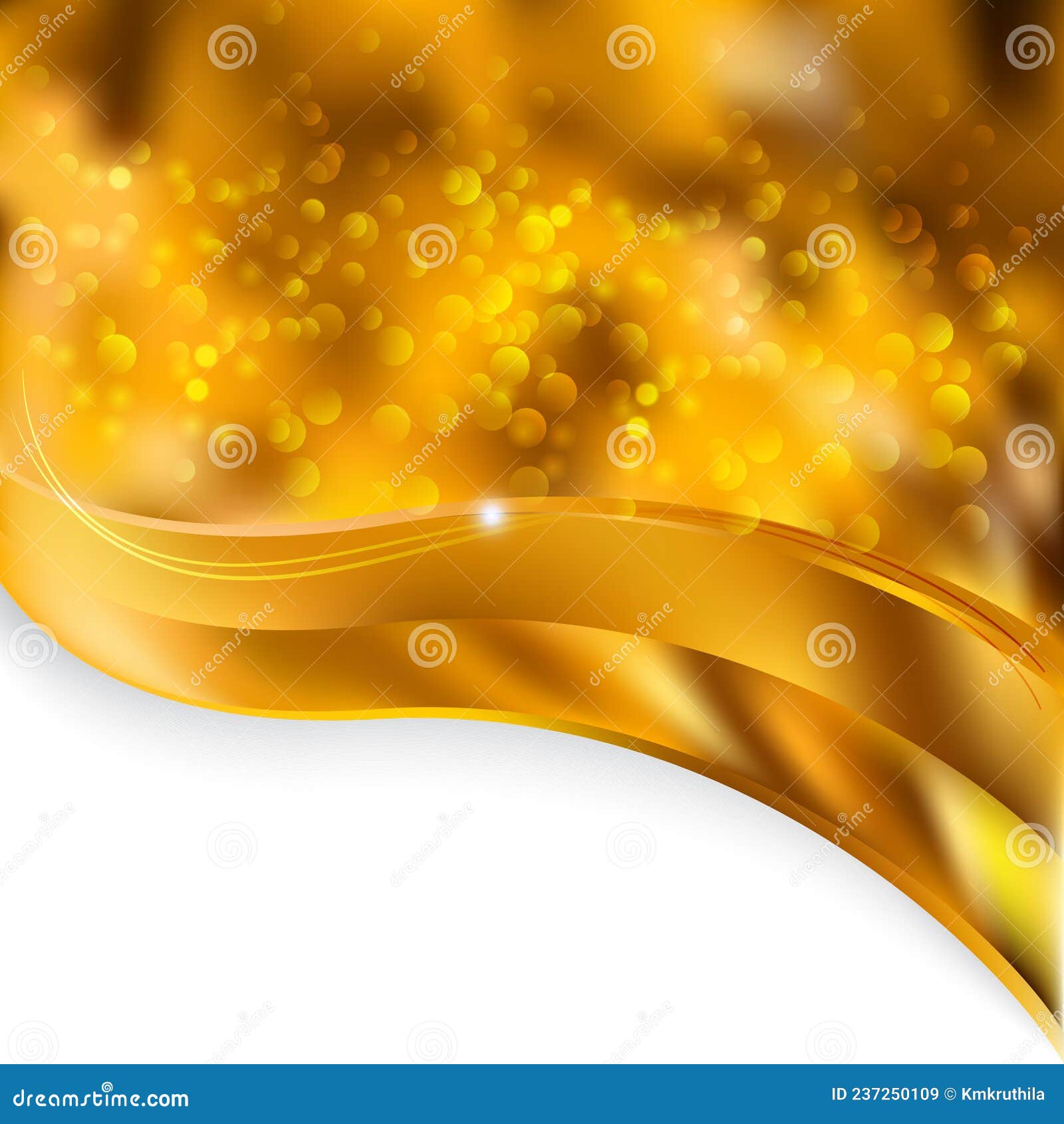 Abstract Orange Wave Border Presentation Background Vector Graphic ...