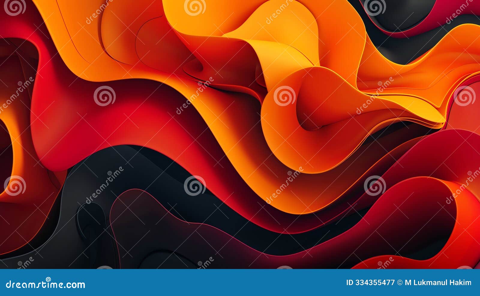 Abstract Orange Wave Design Vector Illustration for Business Background ...