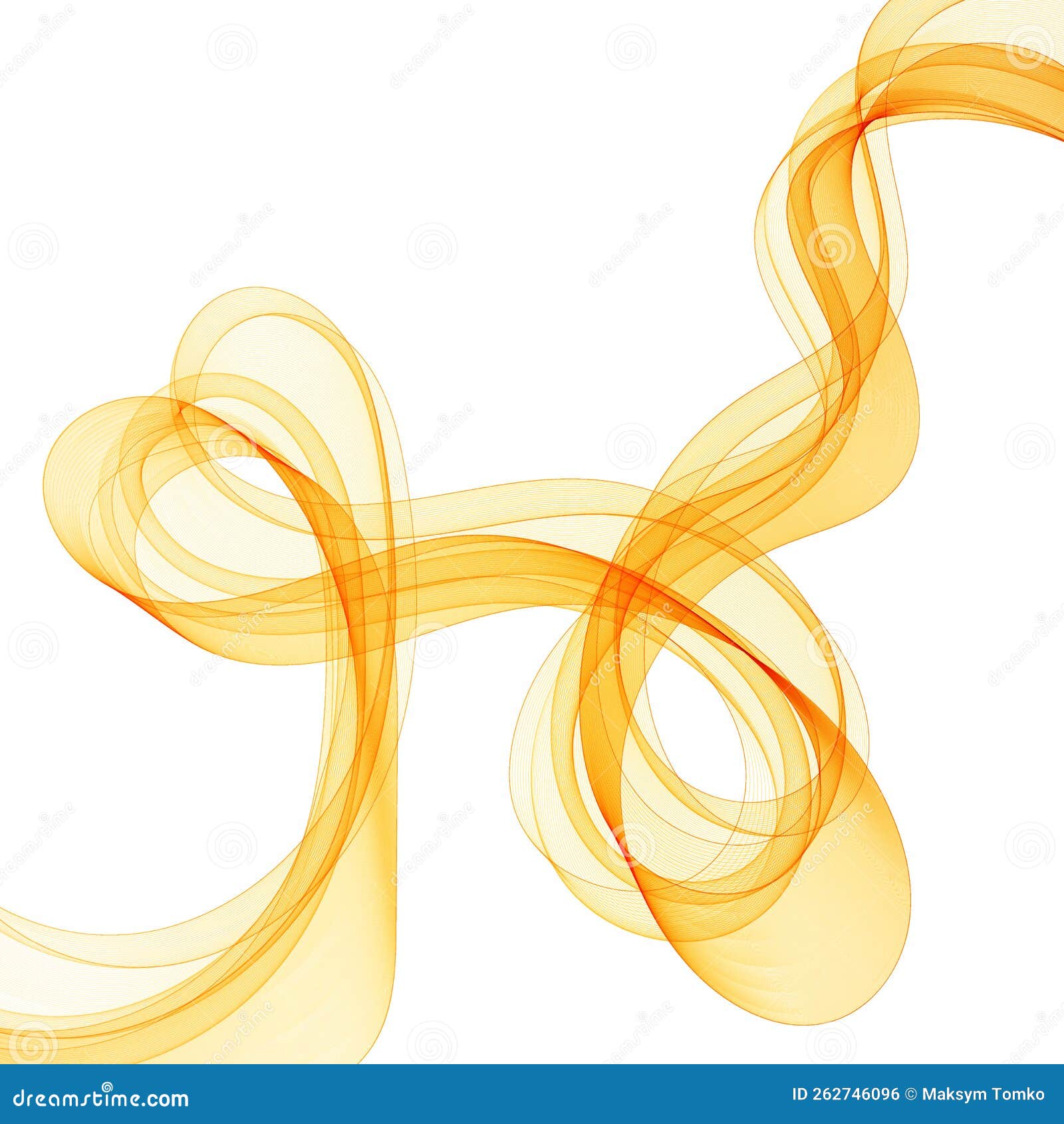 Abstract Orange Wave. Vector Background. Presentation Template. Eps 10 ...