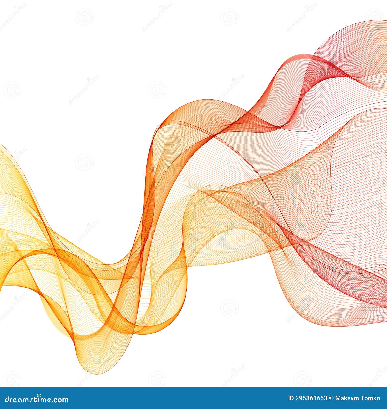 Abstract Orange Wave. Vector Background. Presentation Template. Eps 10 ...